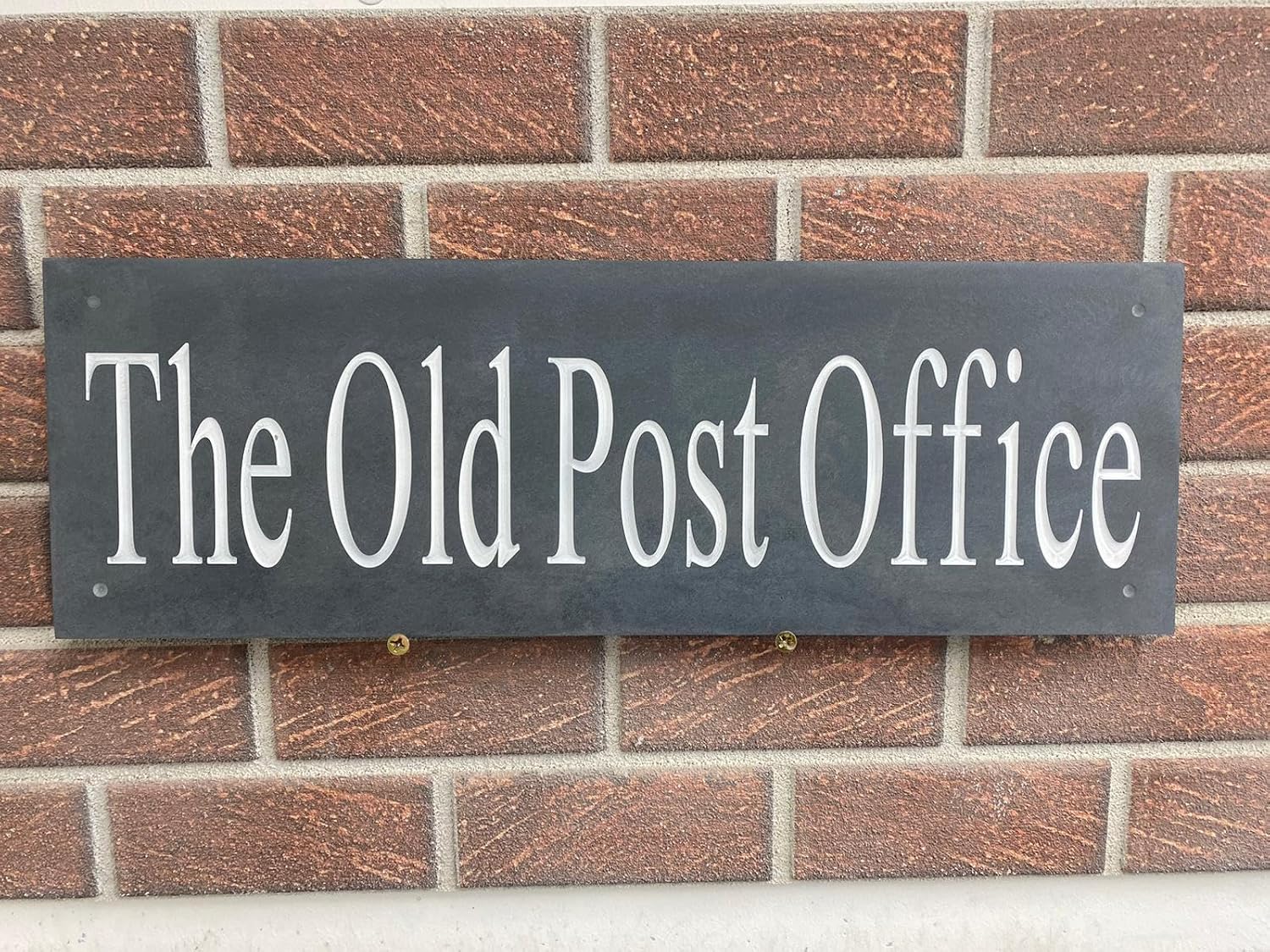 Extra Large Personalised 60x20cm Hand-Engraved Slate House Sign ...