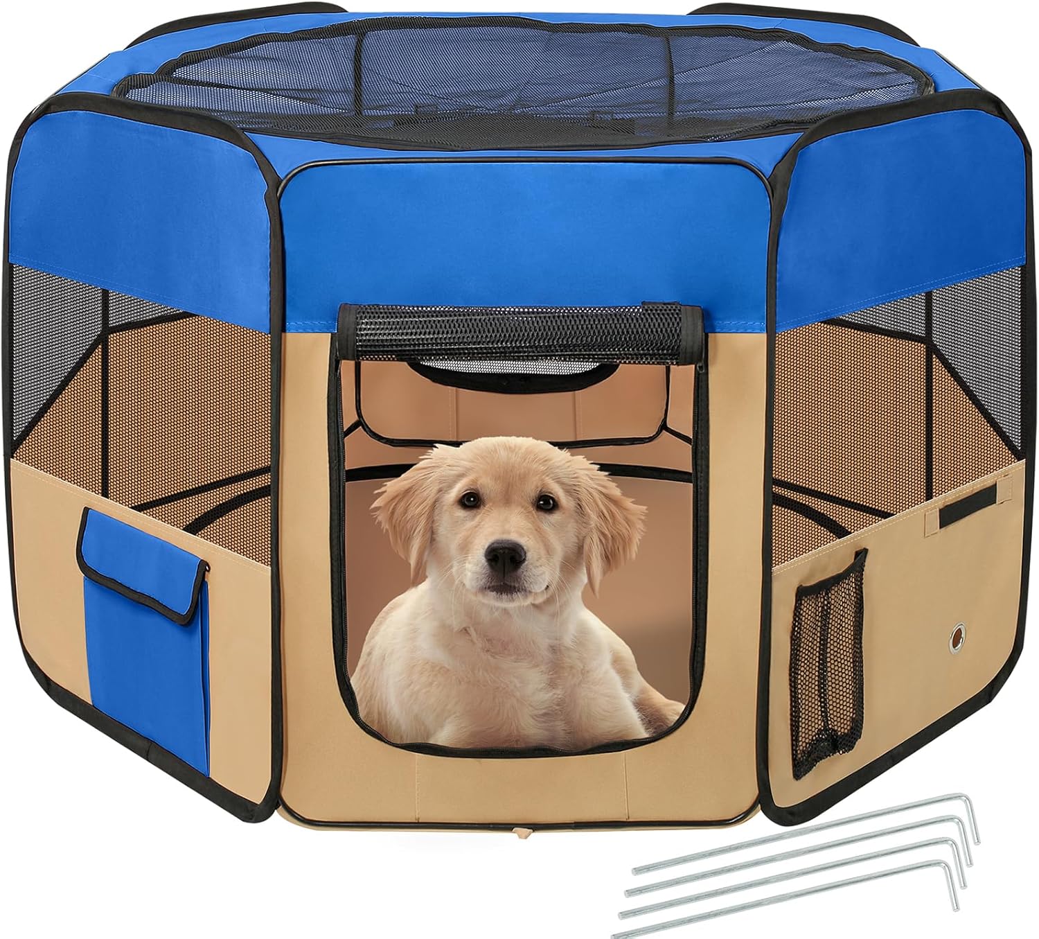 Amazon.com : Xuanyaente Portable Collapsible pet Crate,Pet Play ...