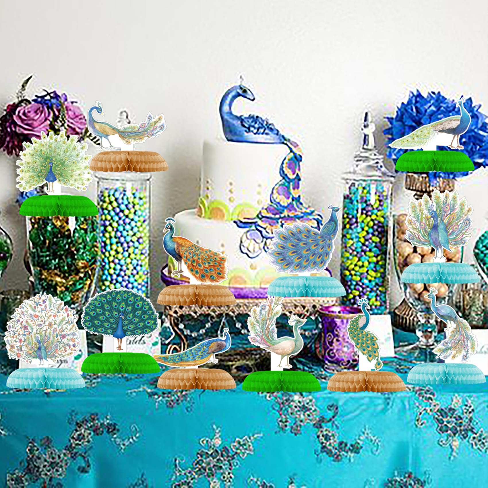 Peacock Shower Centerpiece Kevonti's Peacock Baby Shower Baby Shower
