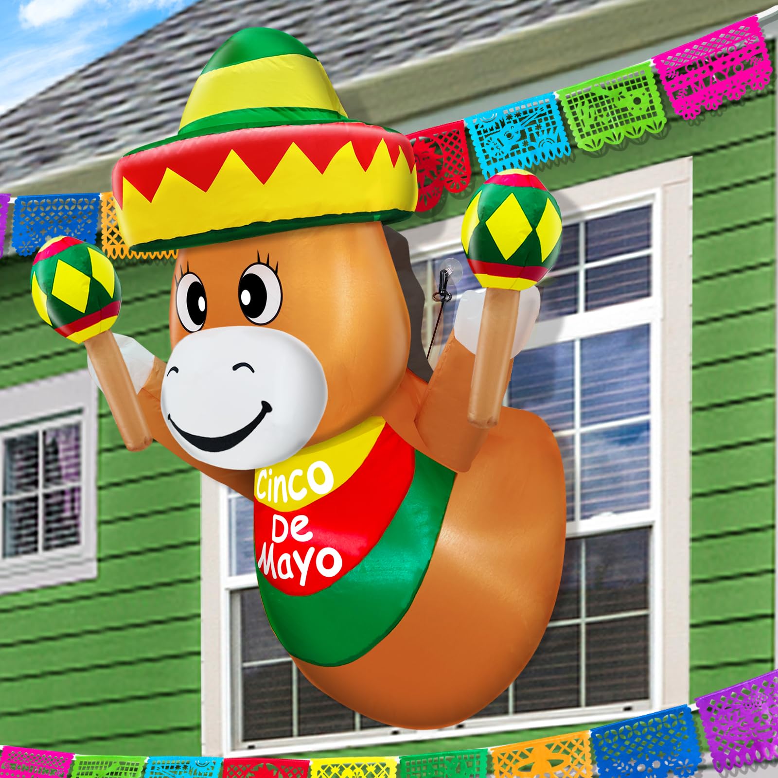 Snapklik.com : TURNMEON 4 Ft Cinco De Mayo Inflatables Outdoor ...