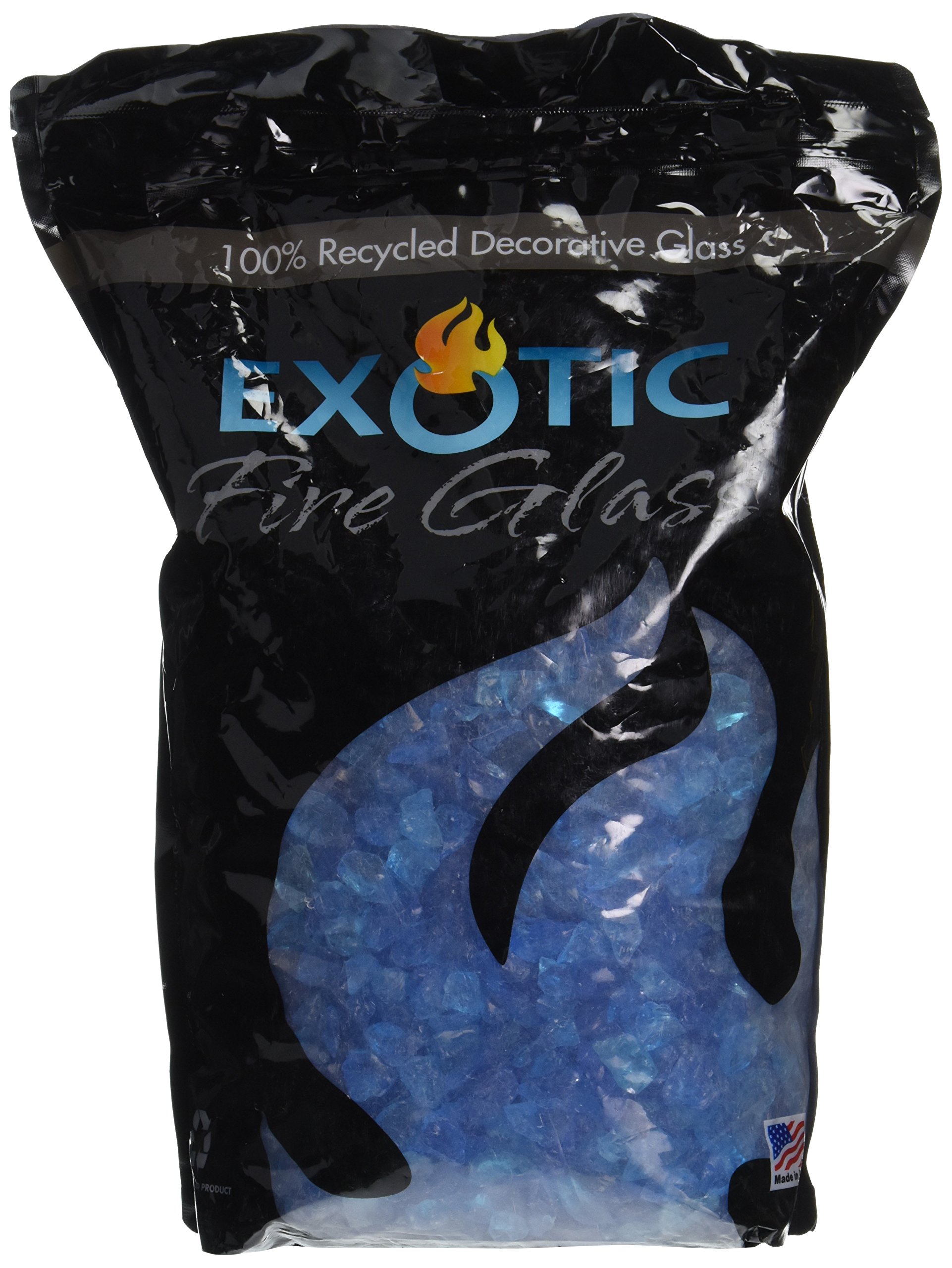 Amazon.com : Exotic Pebble & Aggregates 10-Number Bag, Turquoise Glass ...