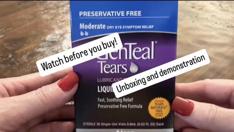 Watch Unboxing and demo of Gen Teal eye drops! I love these! on Amazon Live