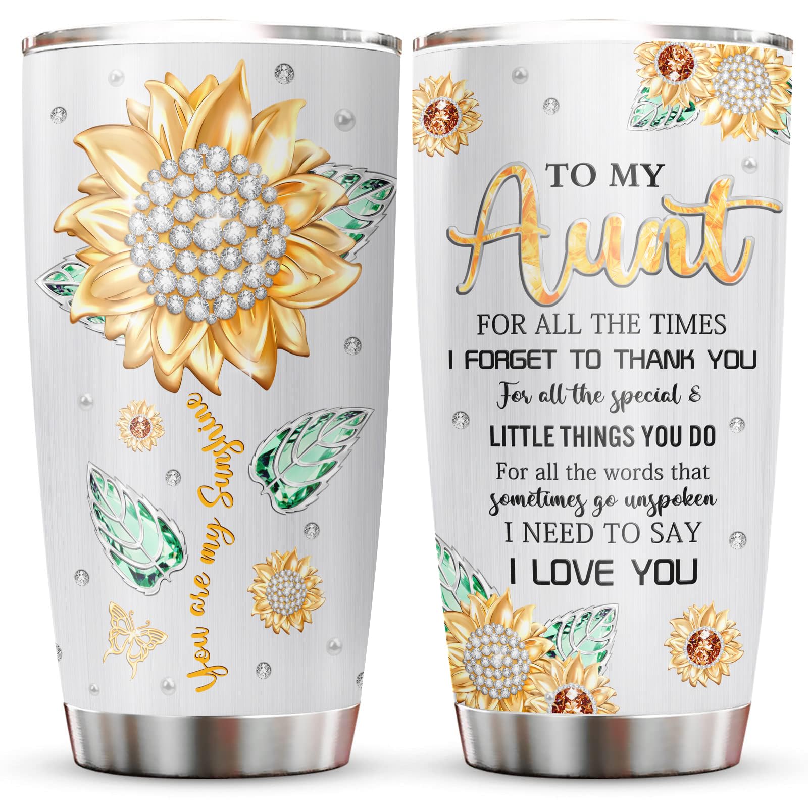 Amazon.com | Muilzon Great Aunt Gifts Tumblers 20oz - Best Aunt Ever ...
