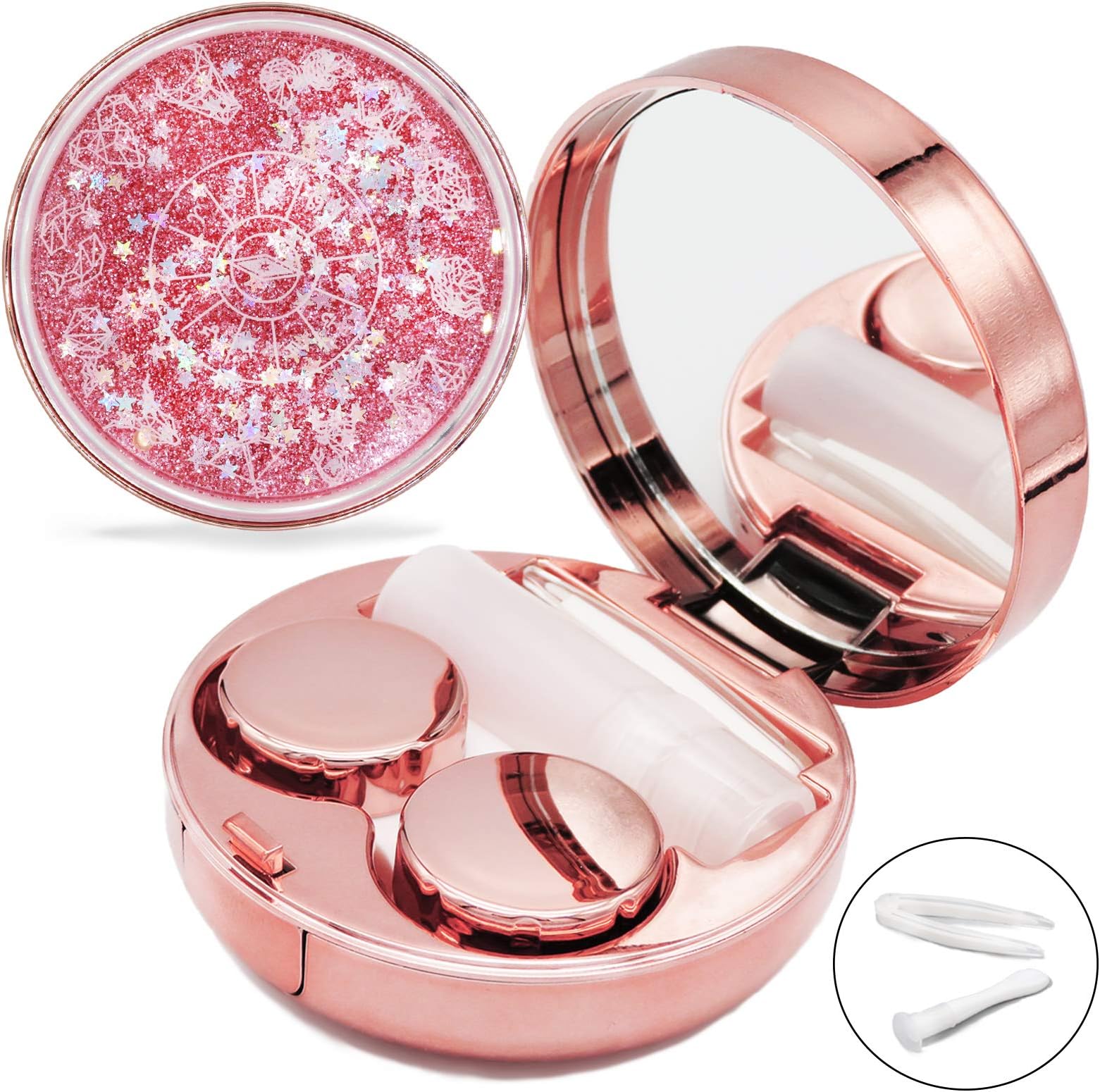 Amazon.com: Lasiyanor 2 in 1 Contact Lens Case and Glasses Case ...