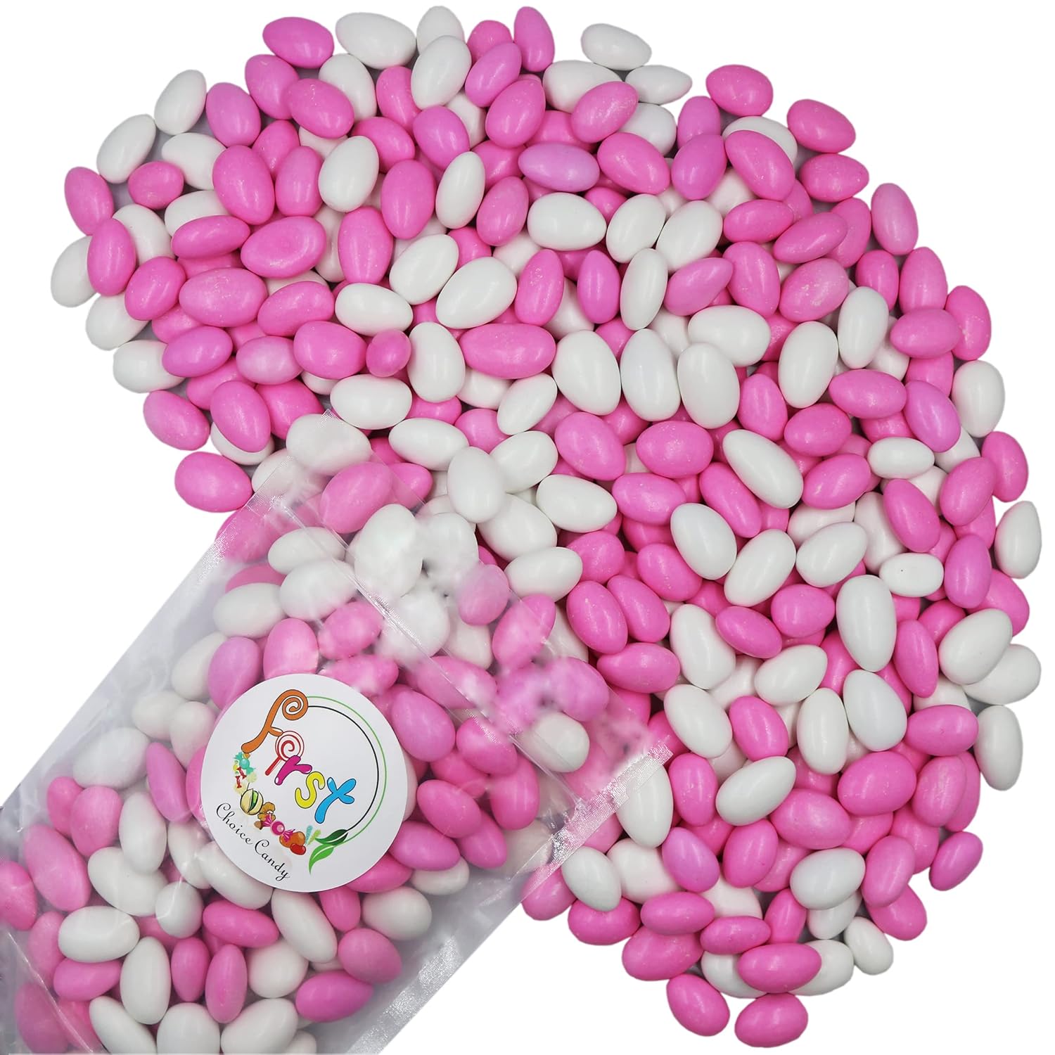 Amazon.com : FirstChoiceCandy Jordan Almonds (5 Pound, Pastel Pink ...