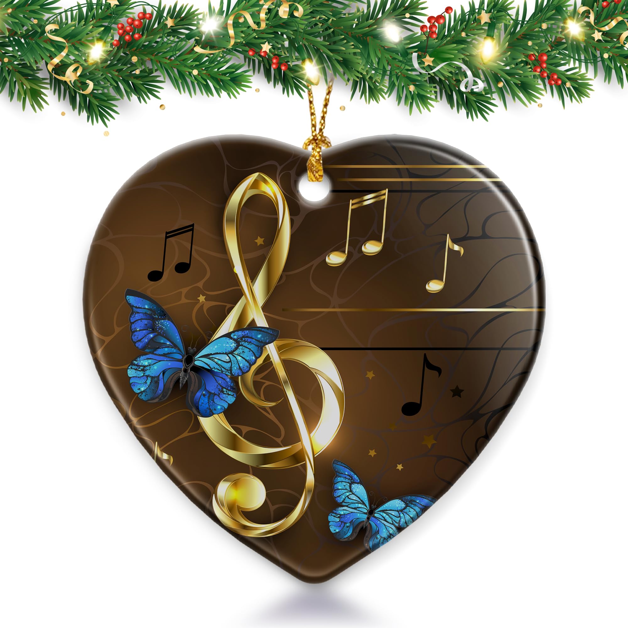 Amazon.com: Musical Note Christmas Ornaments,Musical Note Christmas ...