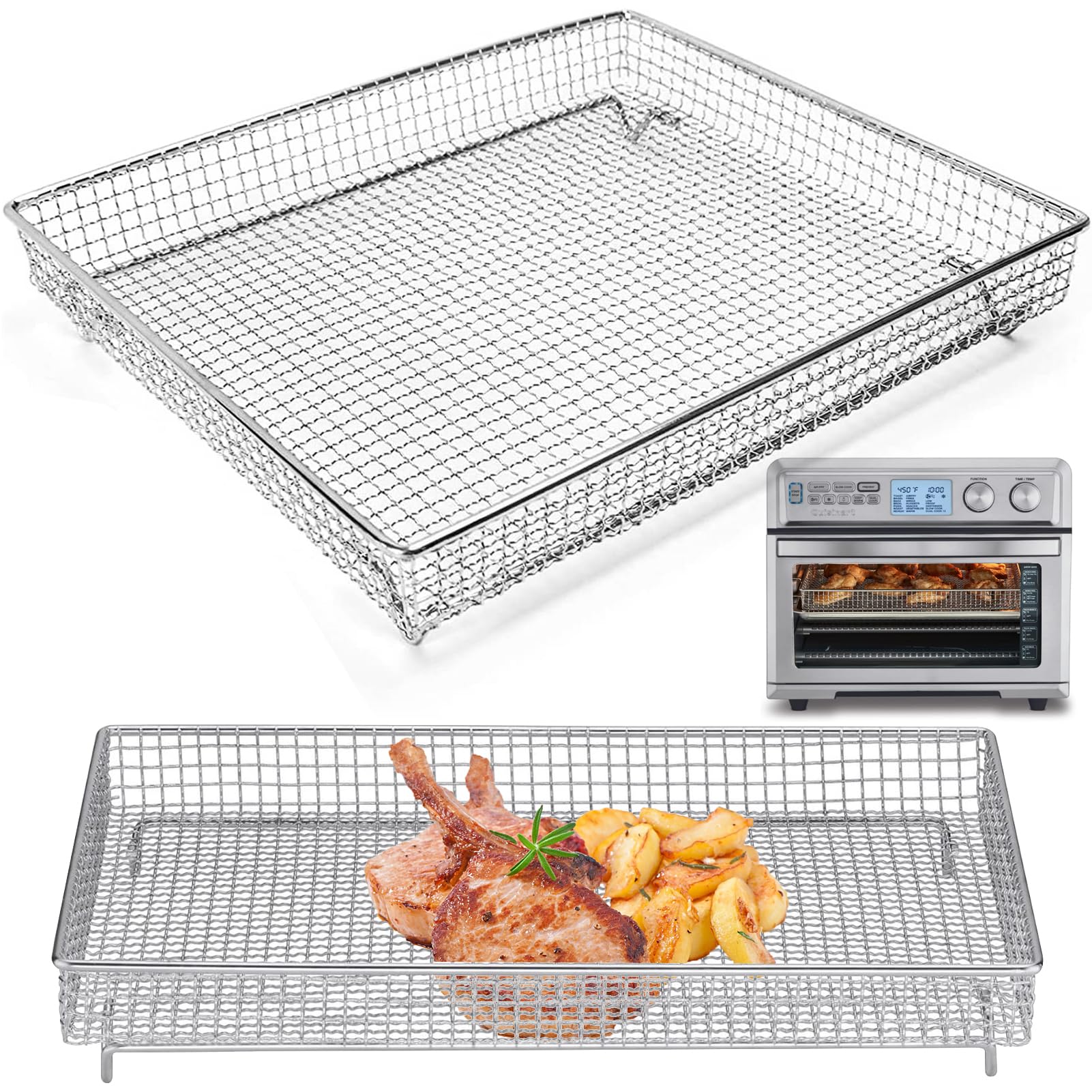 Snapklik.com : Air Fryer Basket Replacement For Cuisinart TOA-95 ...