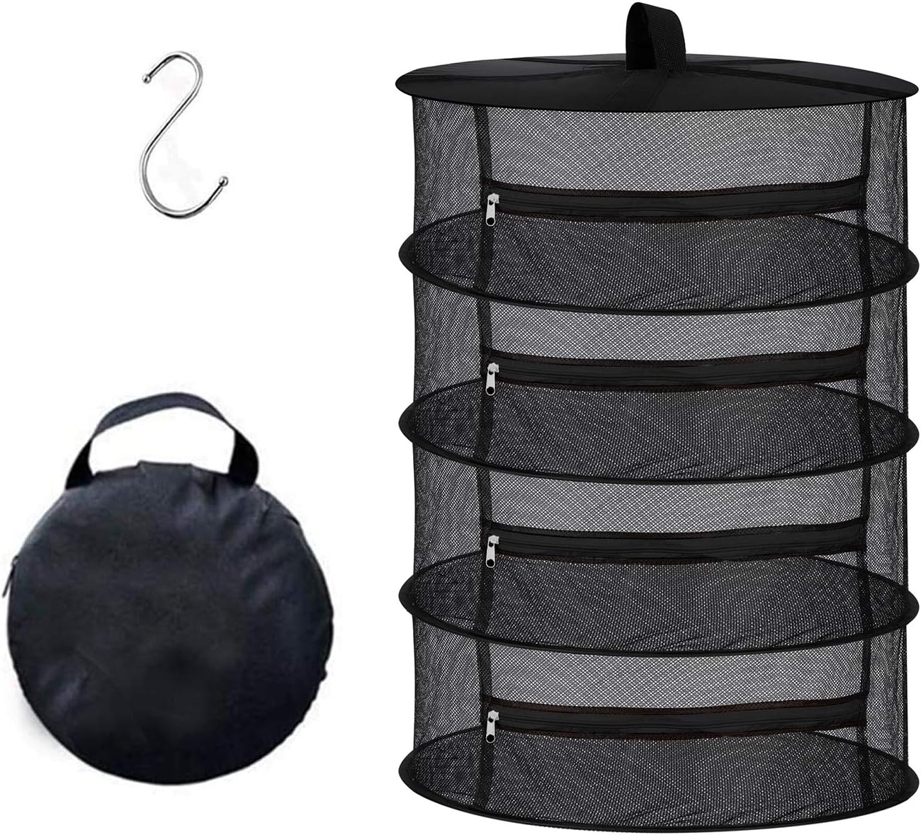 Amazon.com: Herb Drying Rack, 3 Layer Hanging Mesh Net Herb Dryer with ...