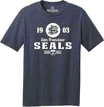 Amazon.com: Throwbackmax San Francisco Seals 1903 Baseball Classic Cut ...