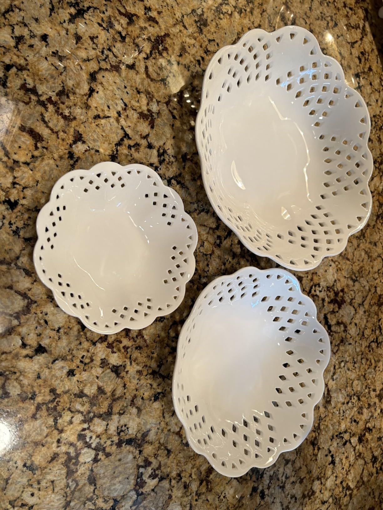 Amazon.com: Magclay Ceramic Fruit Bowl Set of 3, 10/8/6 inch Fruit ...