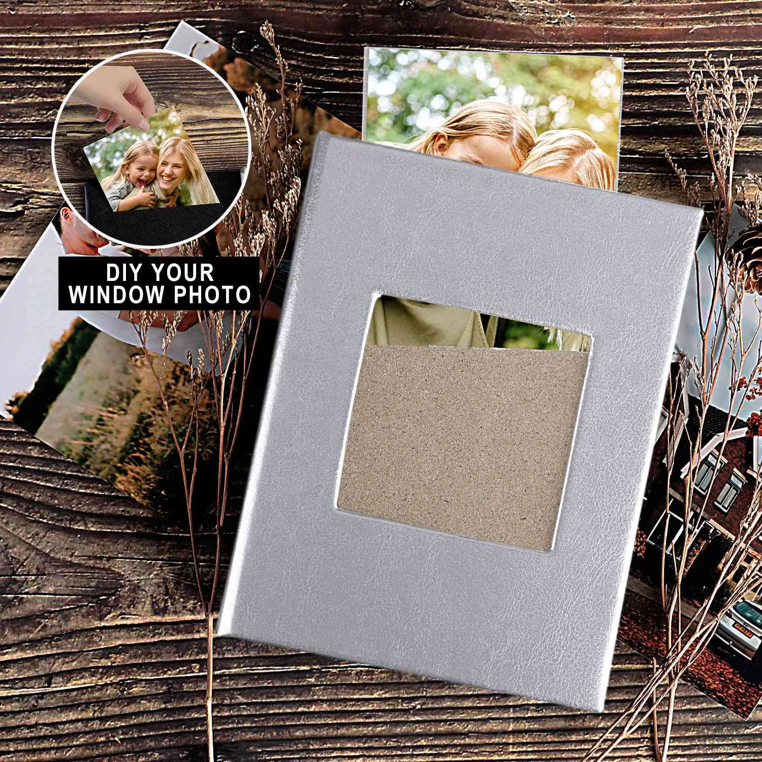 Snapklik.com : Photo Album 4x6 100 Pockets 2 Packs, Small Mini Capacity ...