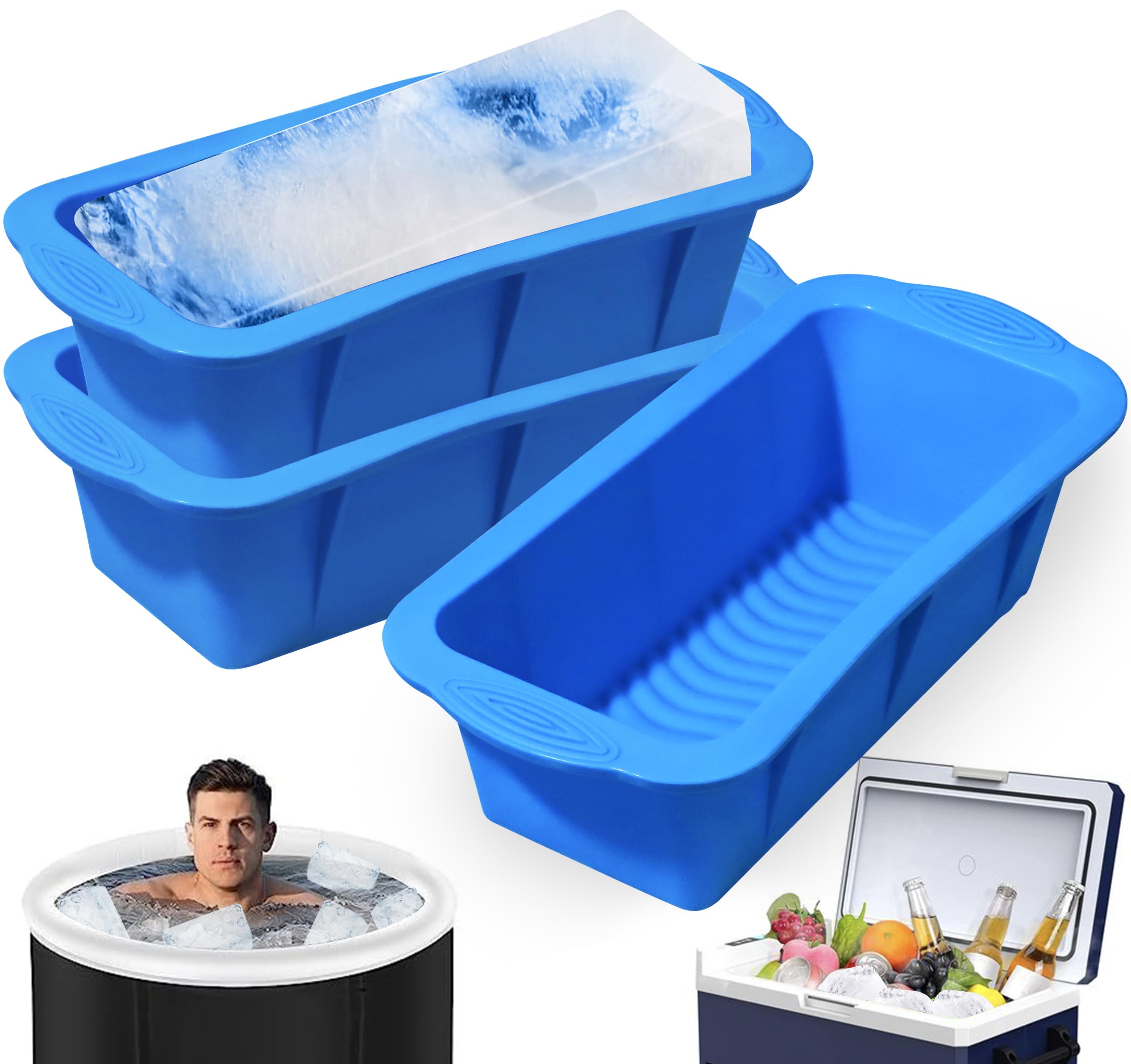 Amazon.com: Vidotim Extra Large Ice Mold, 4.5 lbs Total Ice Cubes for ...
