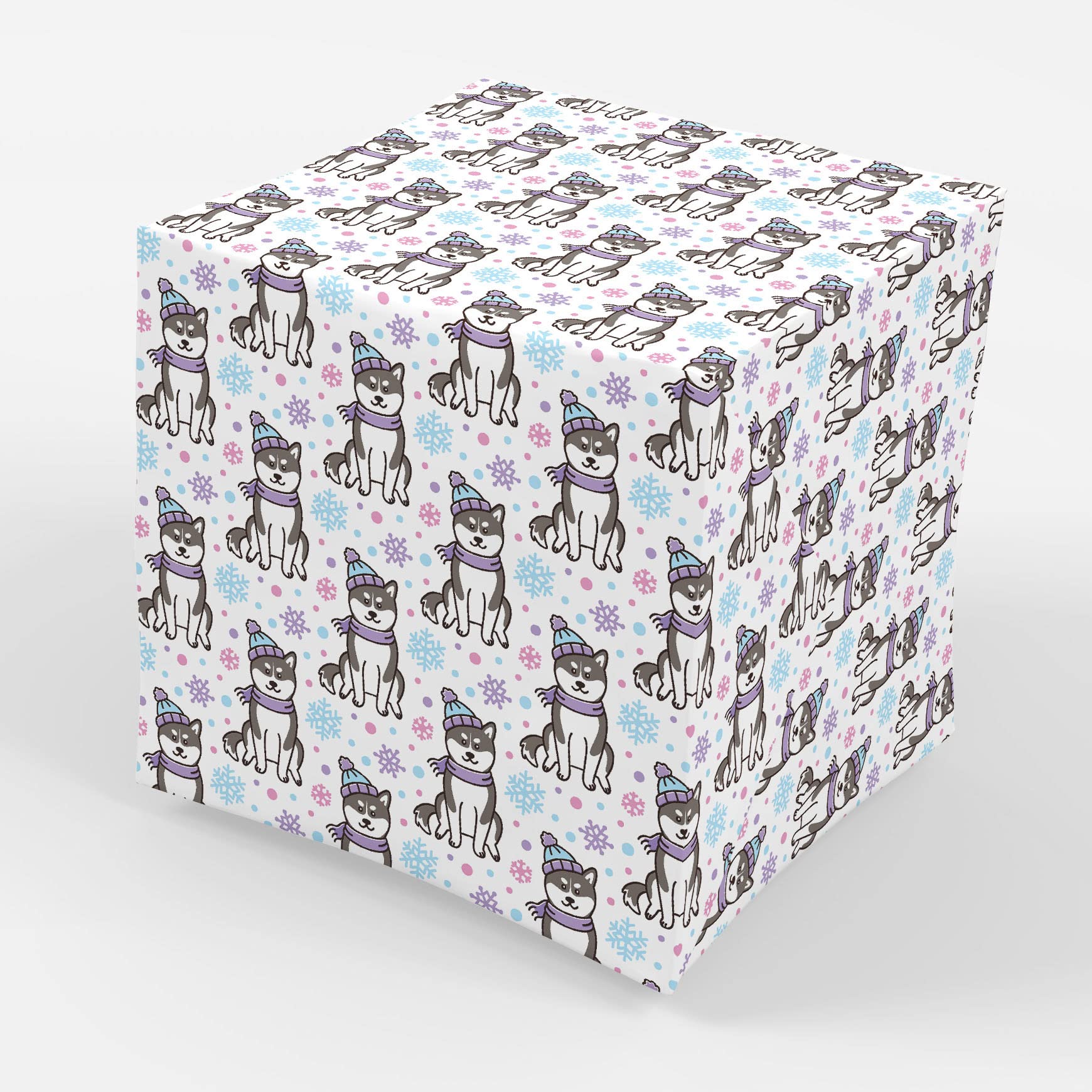 Amazon.com: Stesha Party Winter Husky Puppy Dog Gift Wrap Present ...