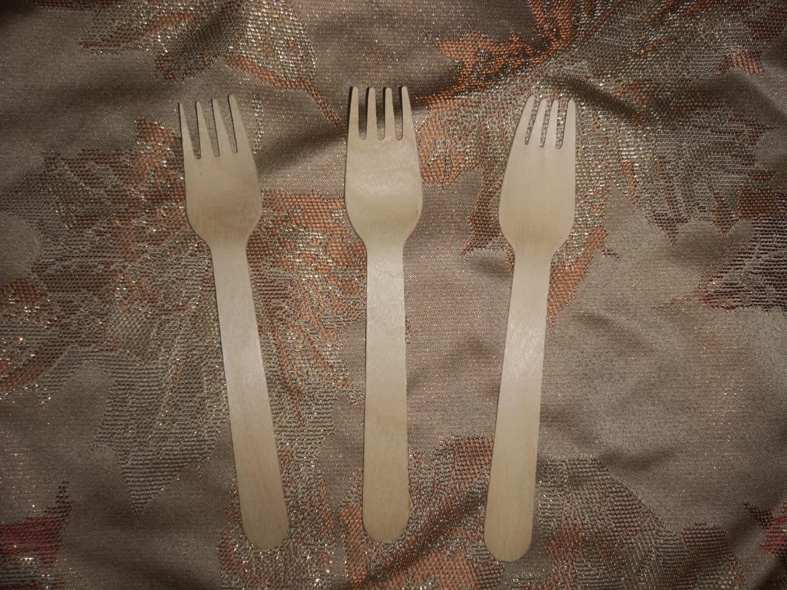 Amazon.com: Disposable Wooden Forks, Pack of 100, 6" Length Eco ...