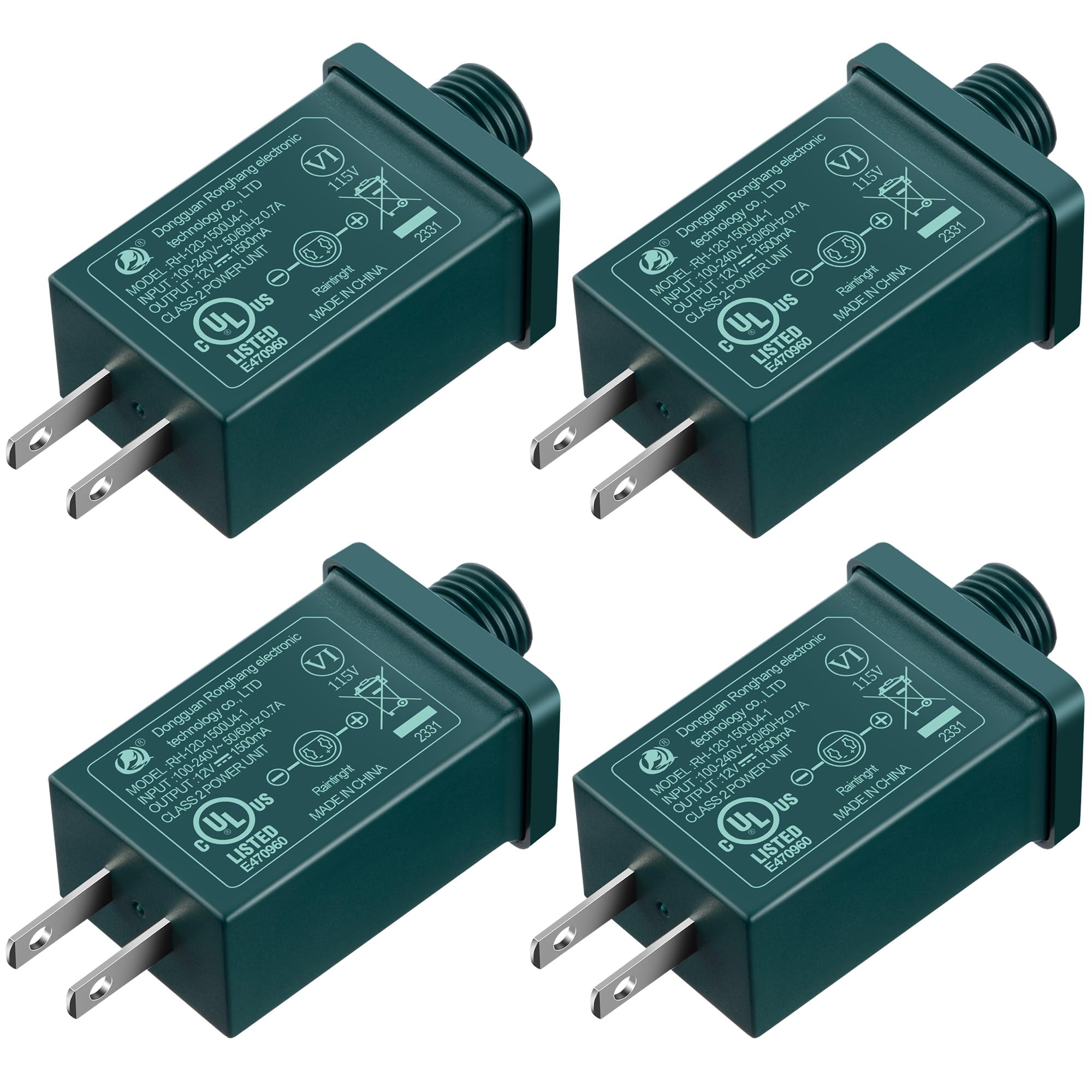 Snapklik.com : 4 Pack Replacement Yard Inflatable Adapter, 12vdc 1.5a ...