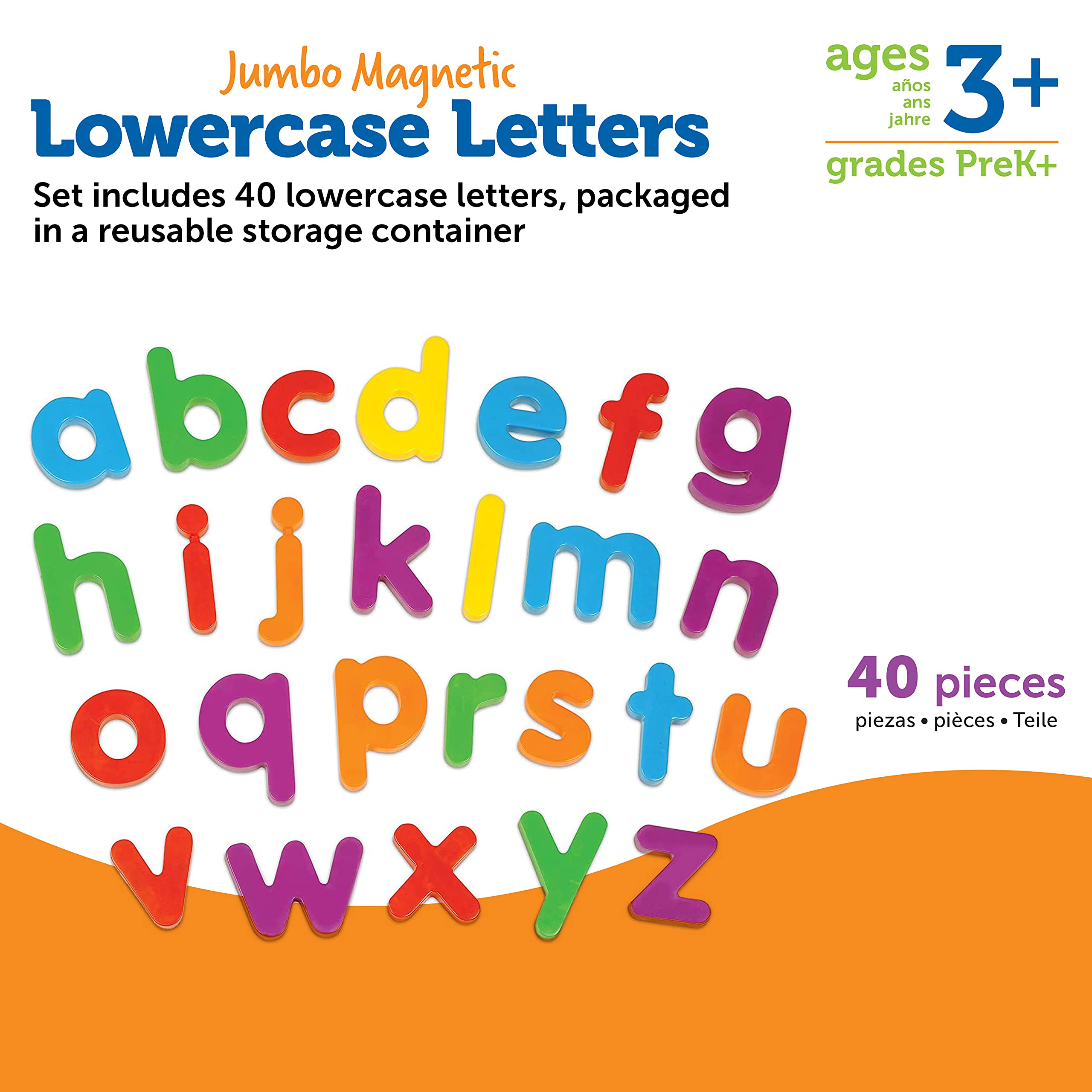 Buy Learning Resources Jumbo Magnetic Lowercase Letters, Develops ...