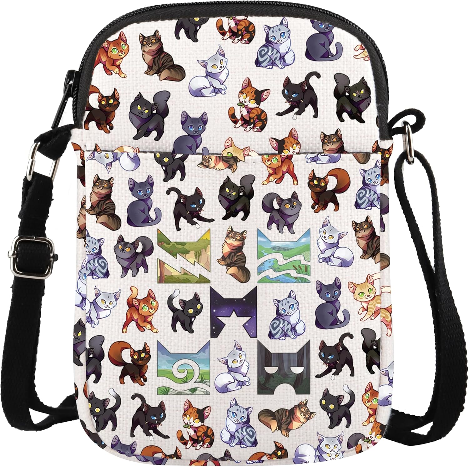 Funny W Cats Crossbody Bag Cute B-uestar Cats Gift Join The Revolution ...