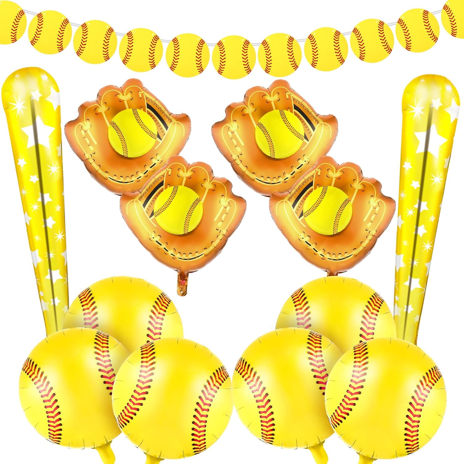 Amazon 13 Pcs Softball Party Decorations Softball Banner Paper Amazon 13 Pcs Softball Party Decorations Softball Banner Paper