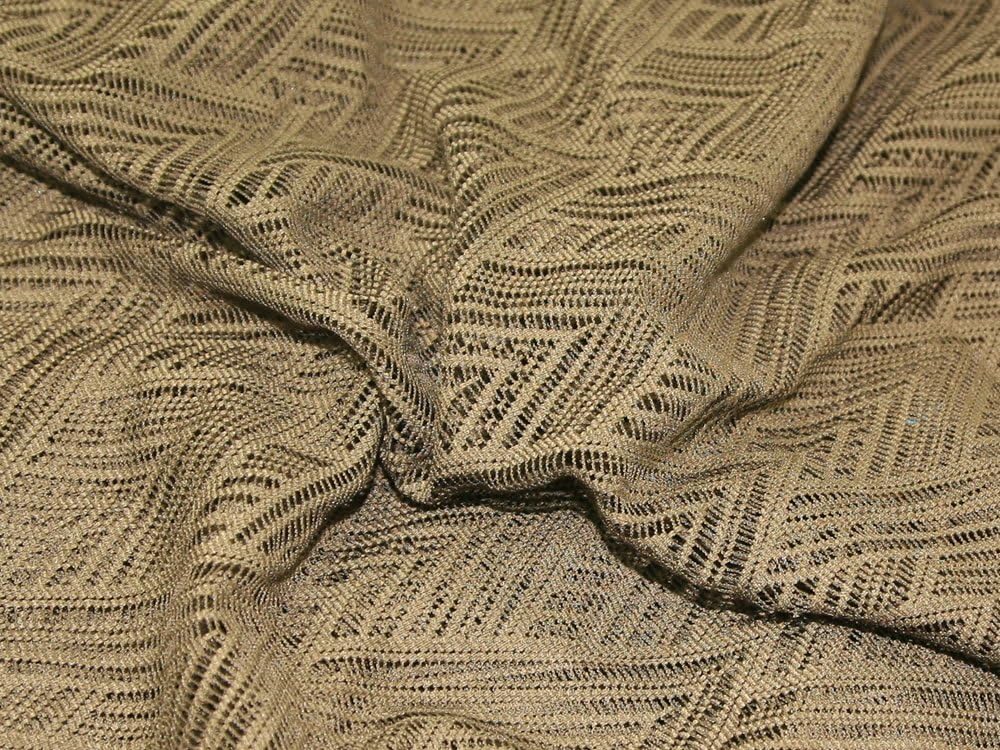 Amazon.com: Brown Netted Stretch Mesh Fabric Remnant - 170cm wide x 4. ...
