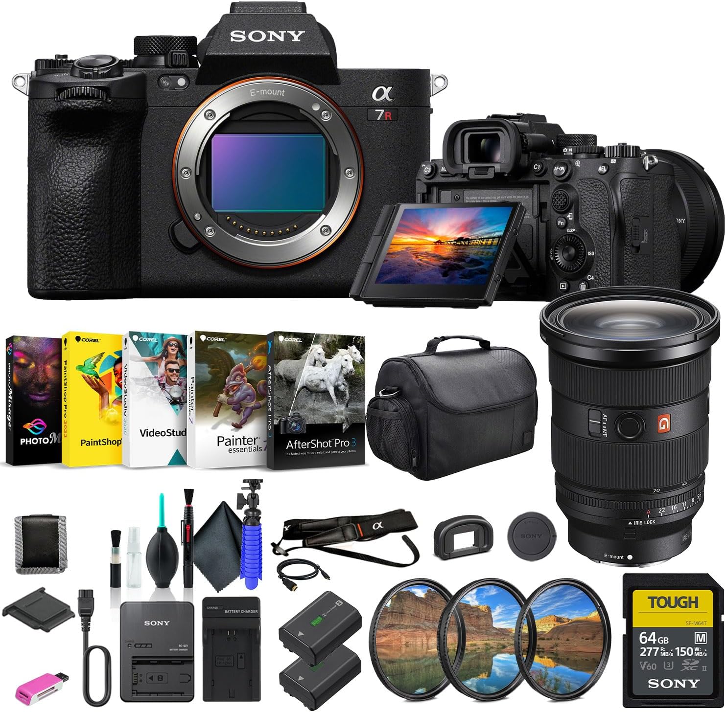 Amazon.com : Sony a7R V Mirrorless Camera ILCE7RM5/B, Sony FE 24-70mm ...