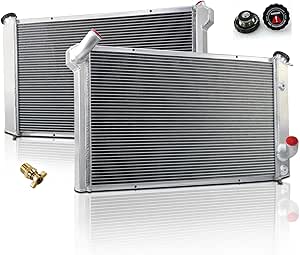 Amazon.com: OzCoolingParts 3 Row Core All Aluminum Radiator w/Transmission Oil Cooler for 1973 ...