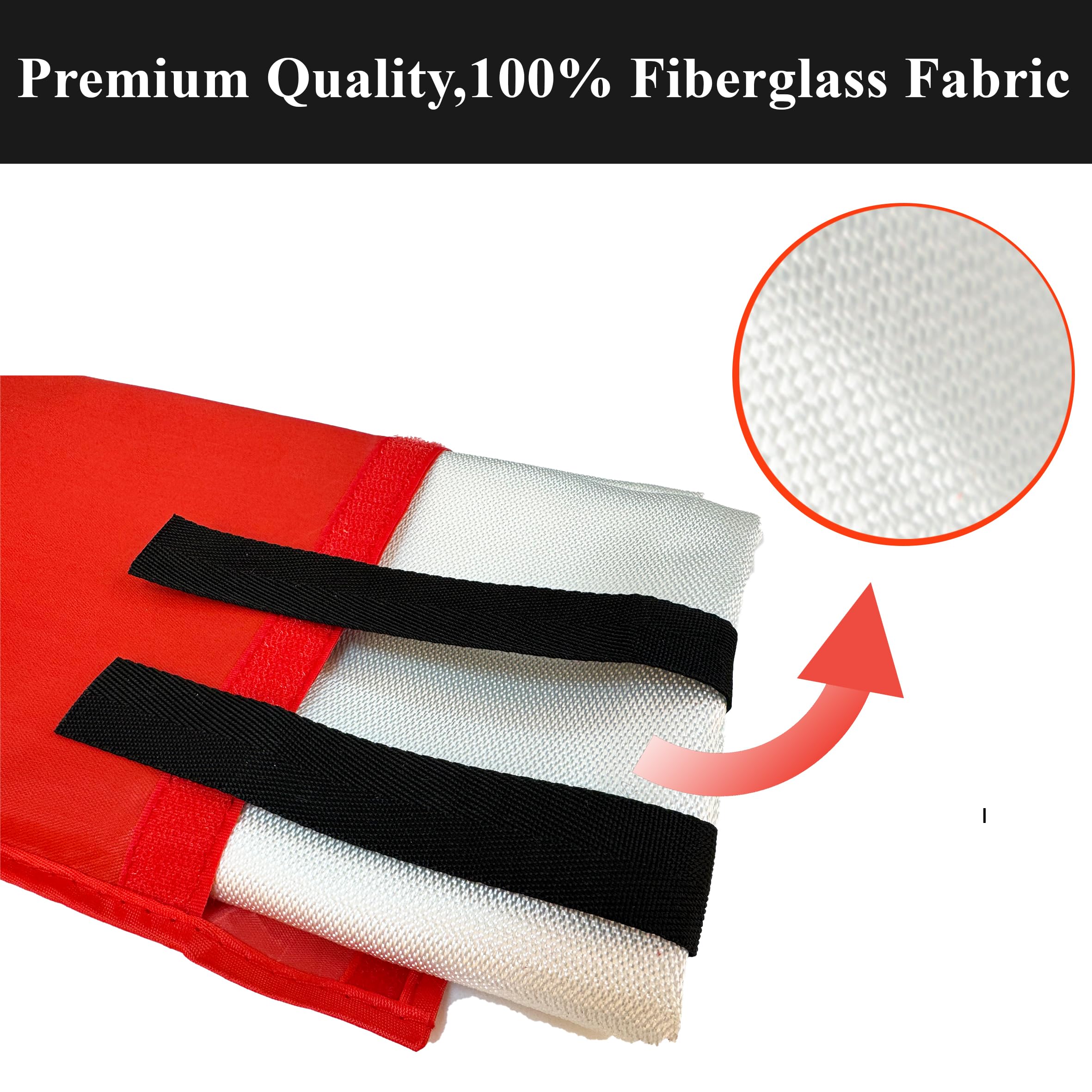 Snapklik.com : Crystal Lemon Fire Blanket 4-Pack - 39x39 Emergency Fire ...