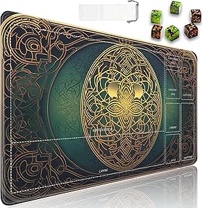 Amazon.com: MTG Playmat with Zones, 24 x 14 in Smooth Surface Card Game ...