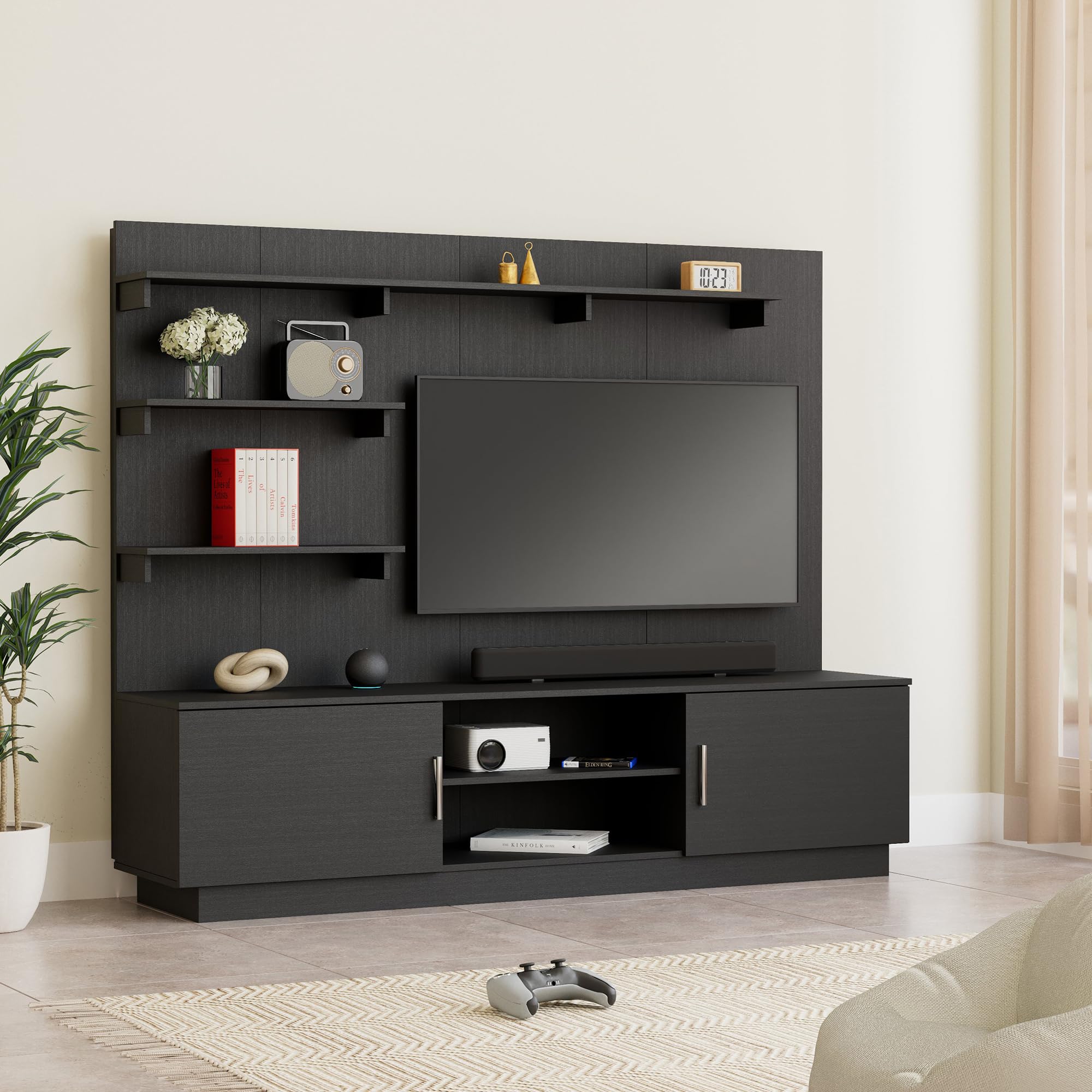 Amazon Brand - Solimo Altamore Engineered Wood TV Unit and Display ...