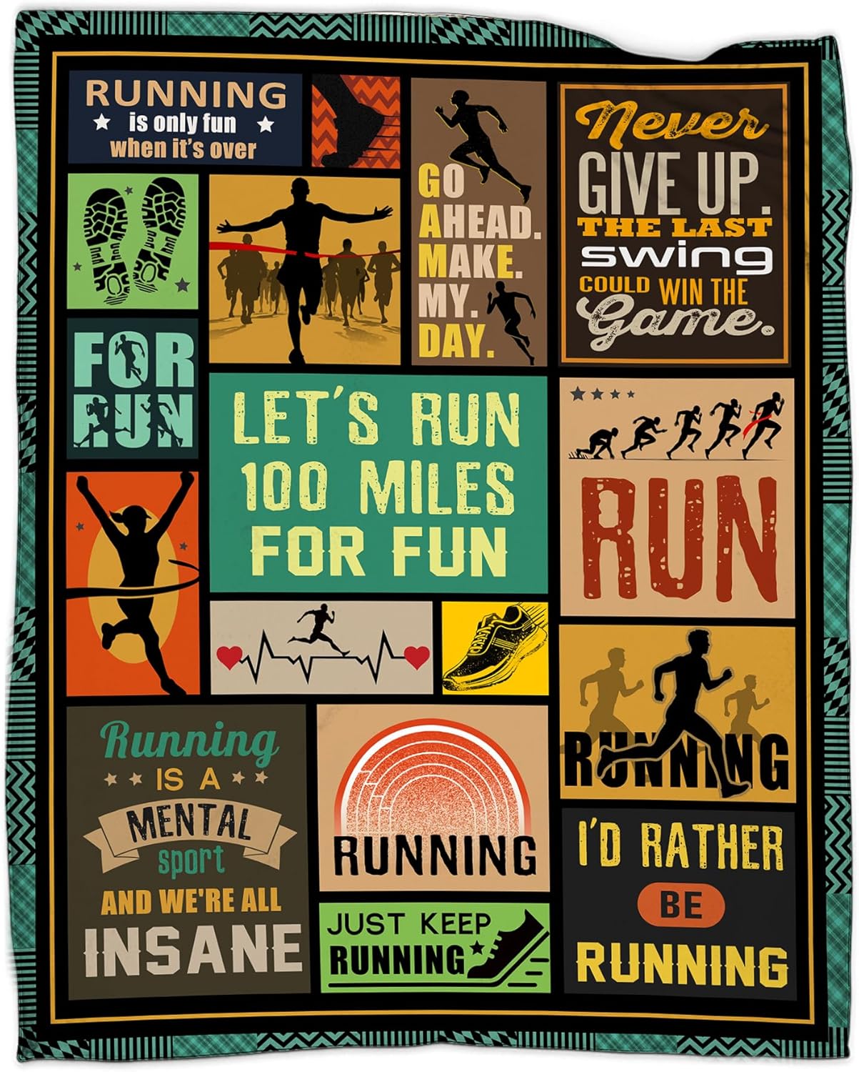 Amazon.com: Running Gifts for Women Men, Run Running Blanket for Men ...