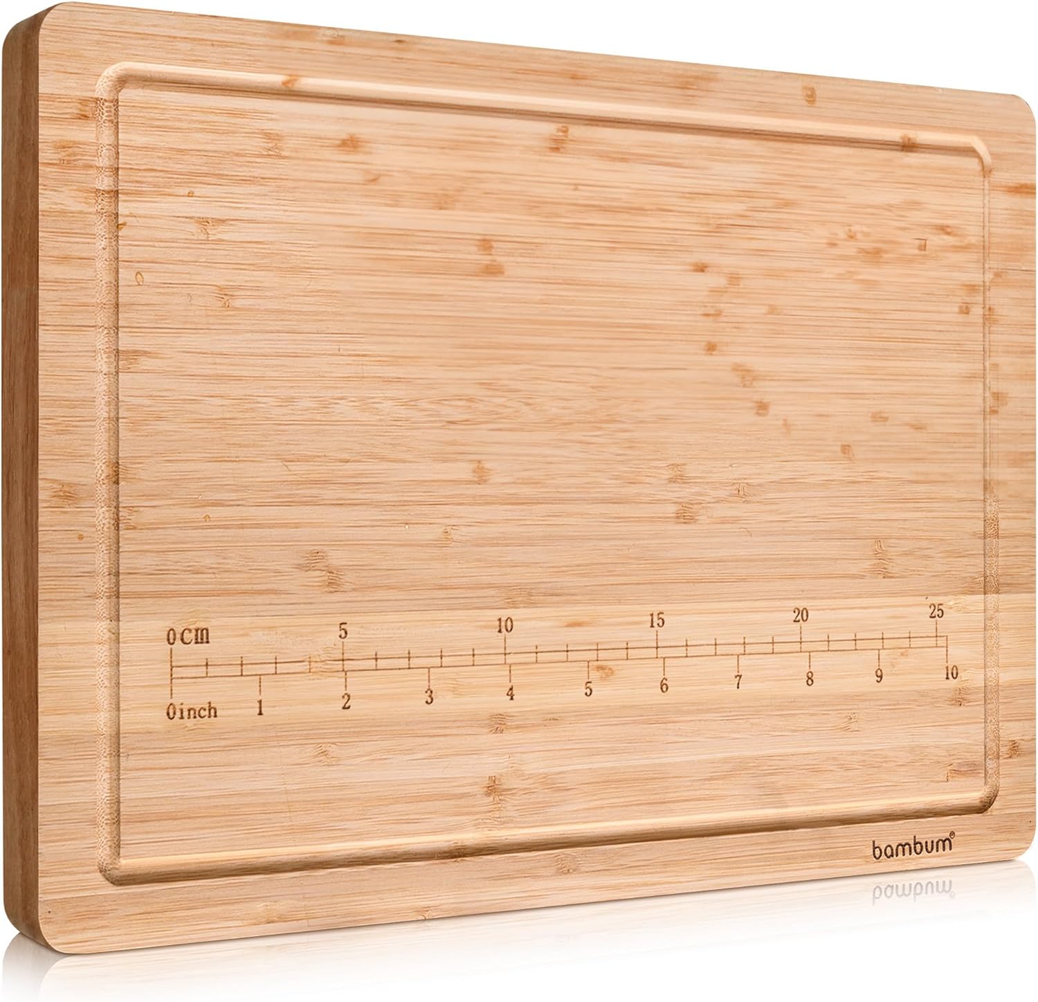 Amazon.com: Bambum Paul Small Bamboo Cutting Board with Ruler, Small ...