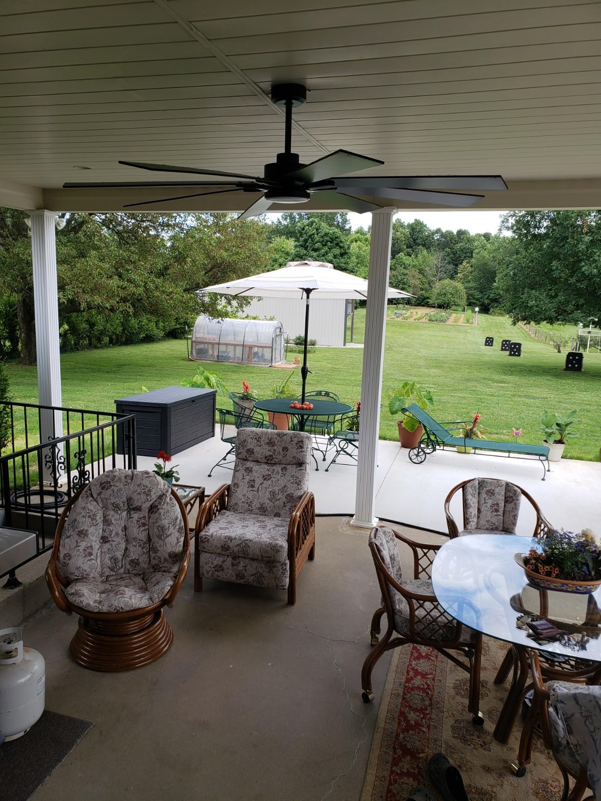 Amazon.com: 60 Inch Outdoor Ceiling Fans for Patios with Light, Modern ...