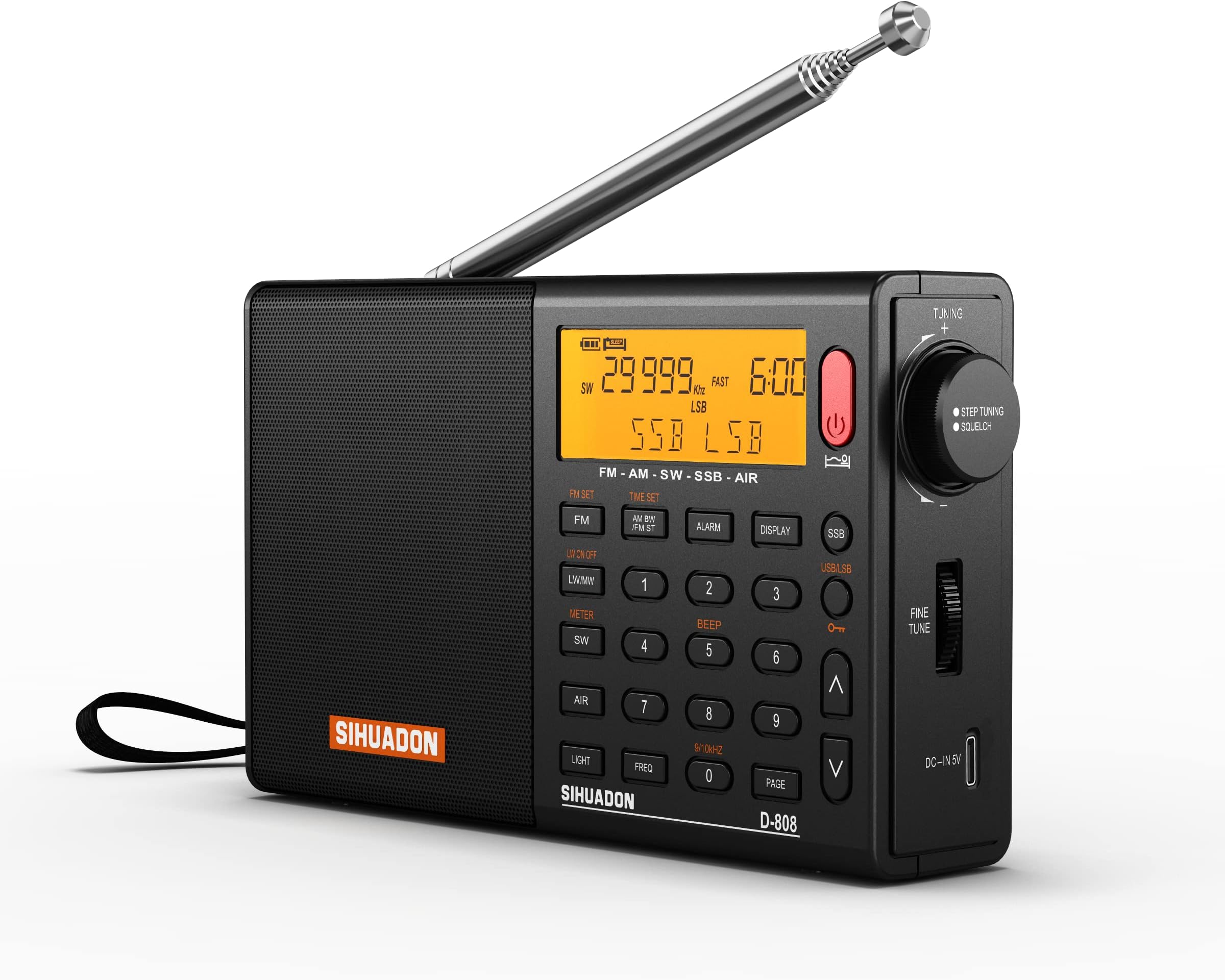 Amazon.co.jp: QODOSEN DX-286 Radio, Small, Ultra High Performance FM/LW ...