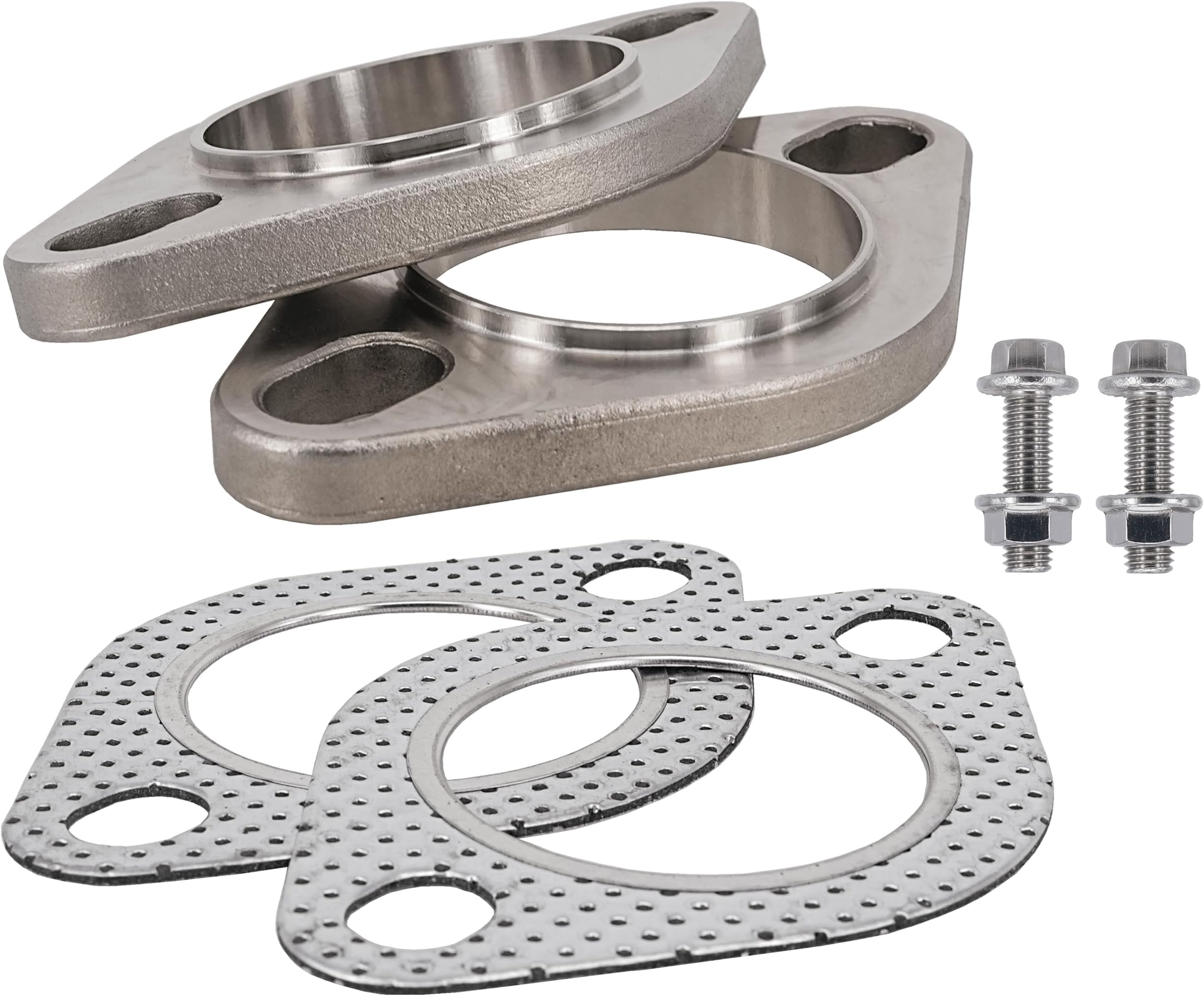 Amazon.com: SHINTONES 2 Inch 2 Bolt Stainless Steel Exhaust Flanges ...