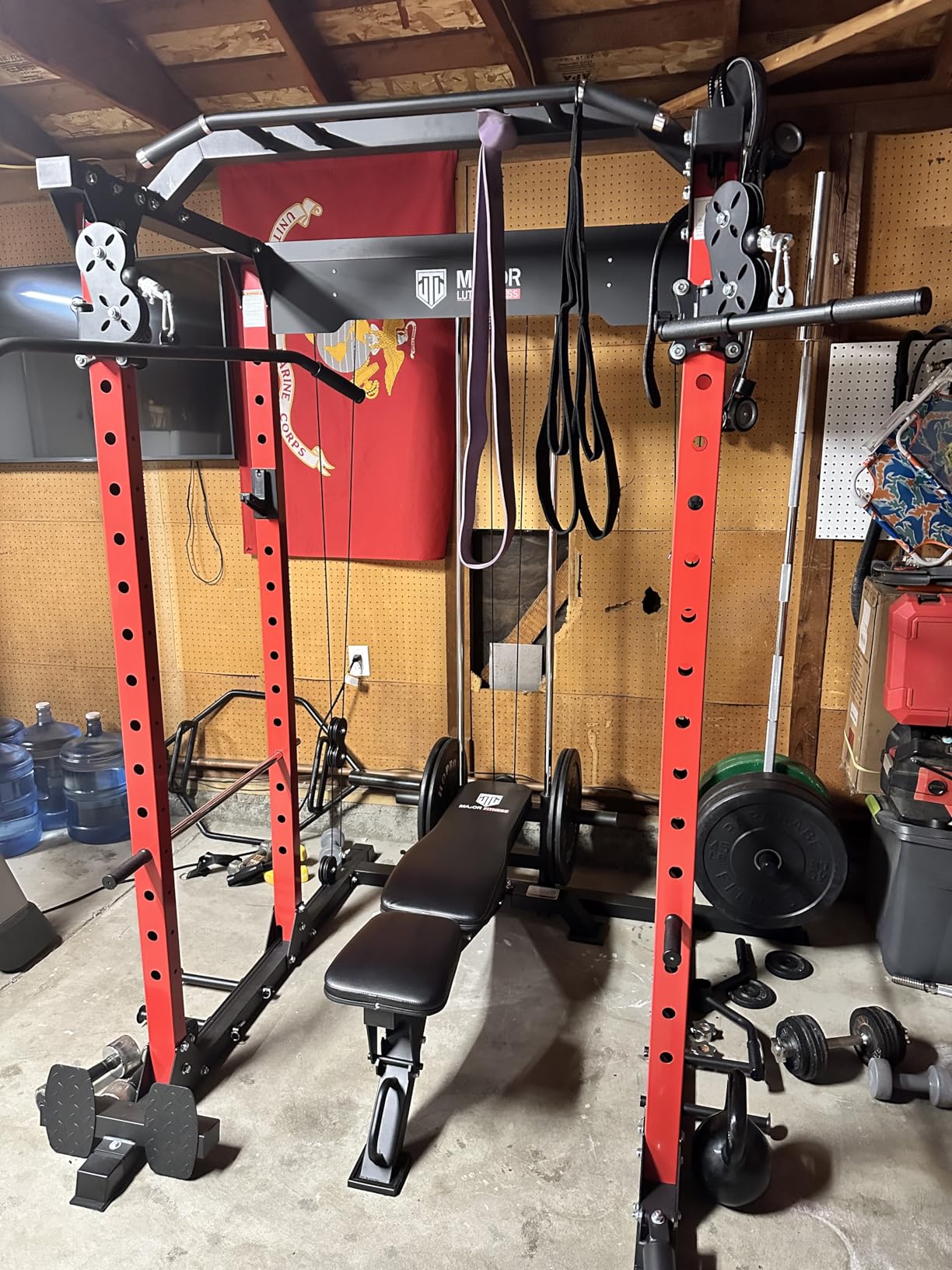 $34/mo - Finance MAJOR LUTIE Power Cage, PLM03 1400 lbs Multi-Function ...