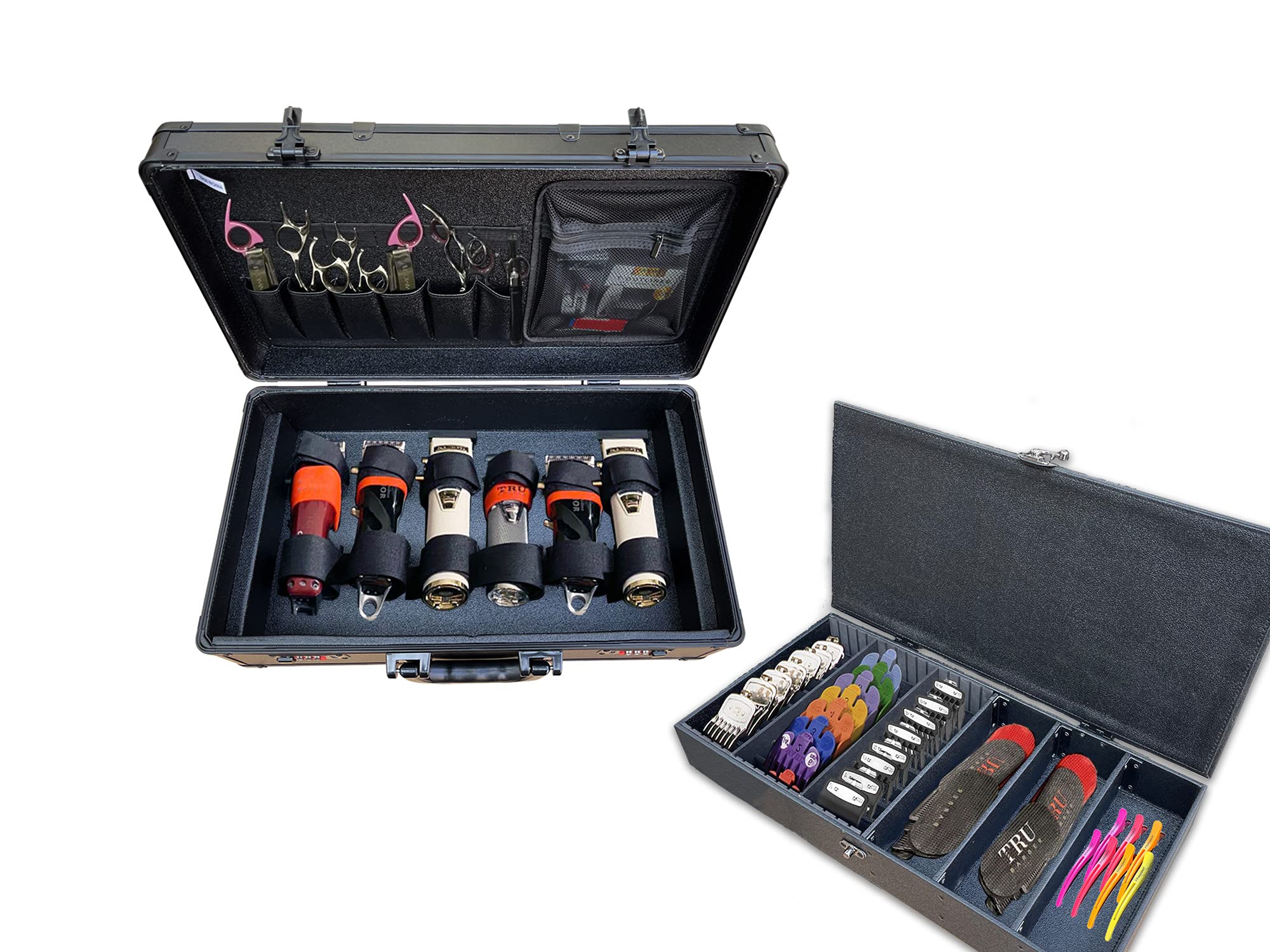 Big space barber box double layer barber case black color……