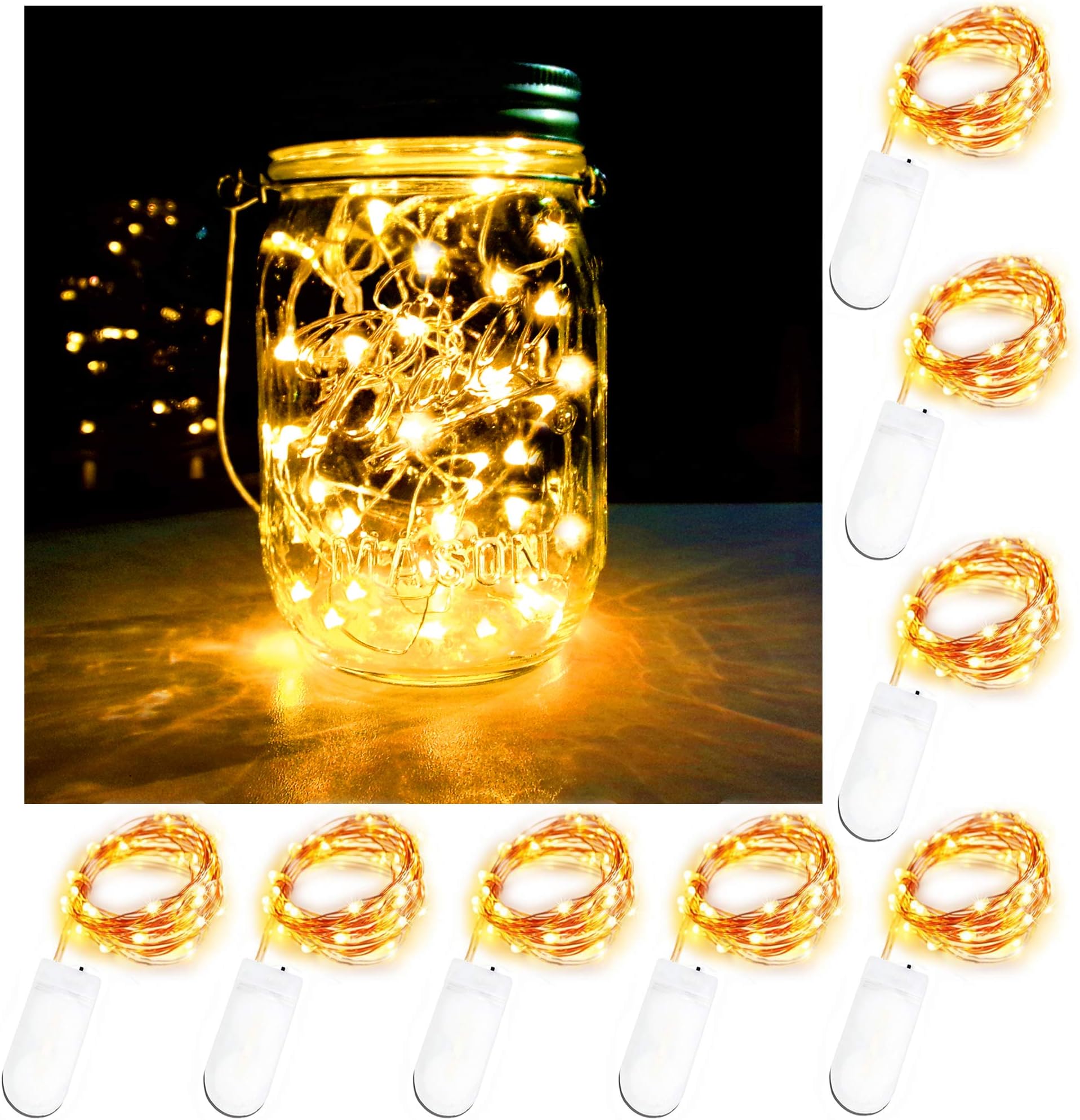 Amazon.com: Everlasting Glow LED Jar Lid Light String : Home & Kitchen