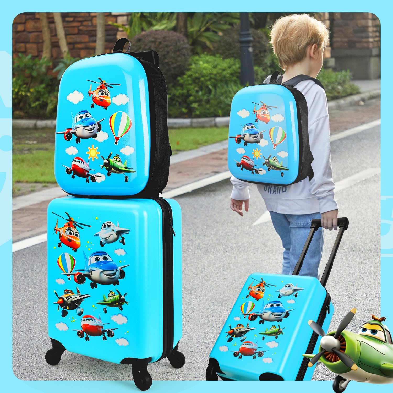 emissary Kids Luggage With Wheels For Boys, Kids Suitcases With Wheels ...