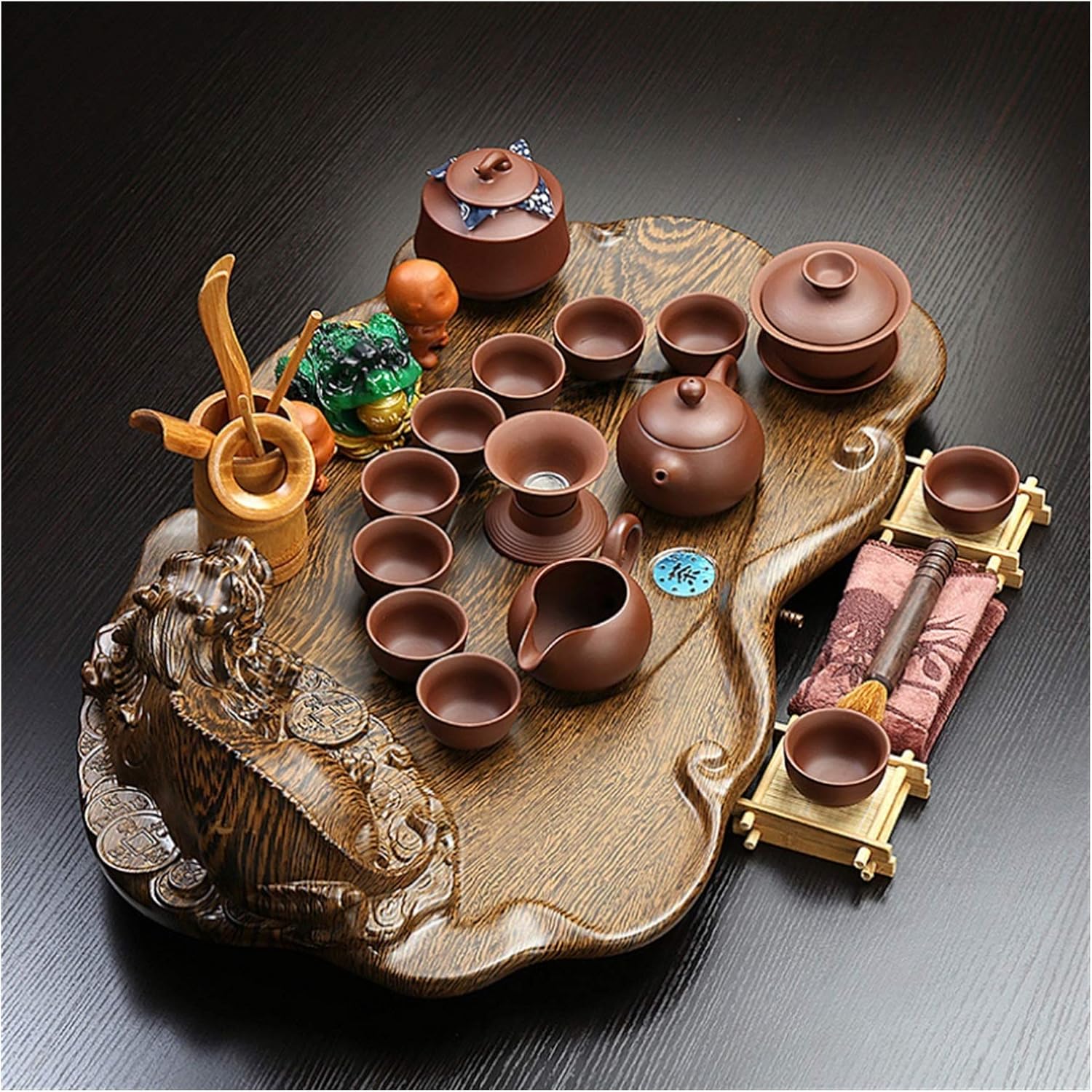 Amazon.com: PONNYC Classic Gongfu Tea Set Chinese Tea Ceremony Solid ...