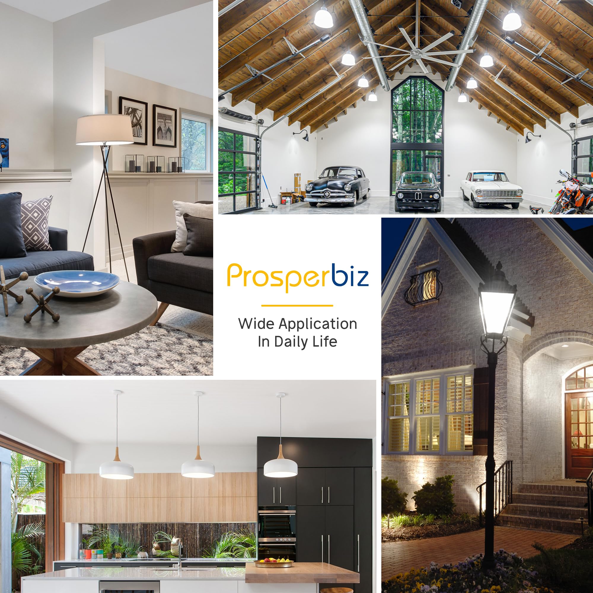 Snapklik.com : LED Light Bulb A23 300W Equivalent, Super Bright 4060 ...