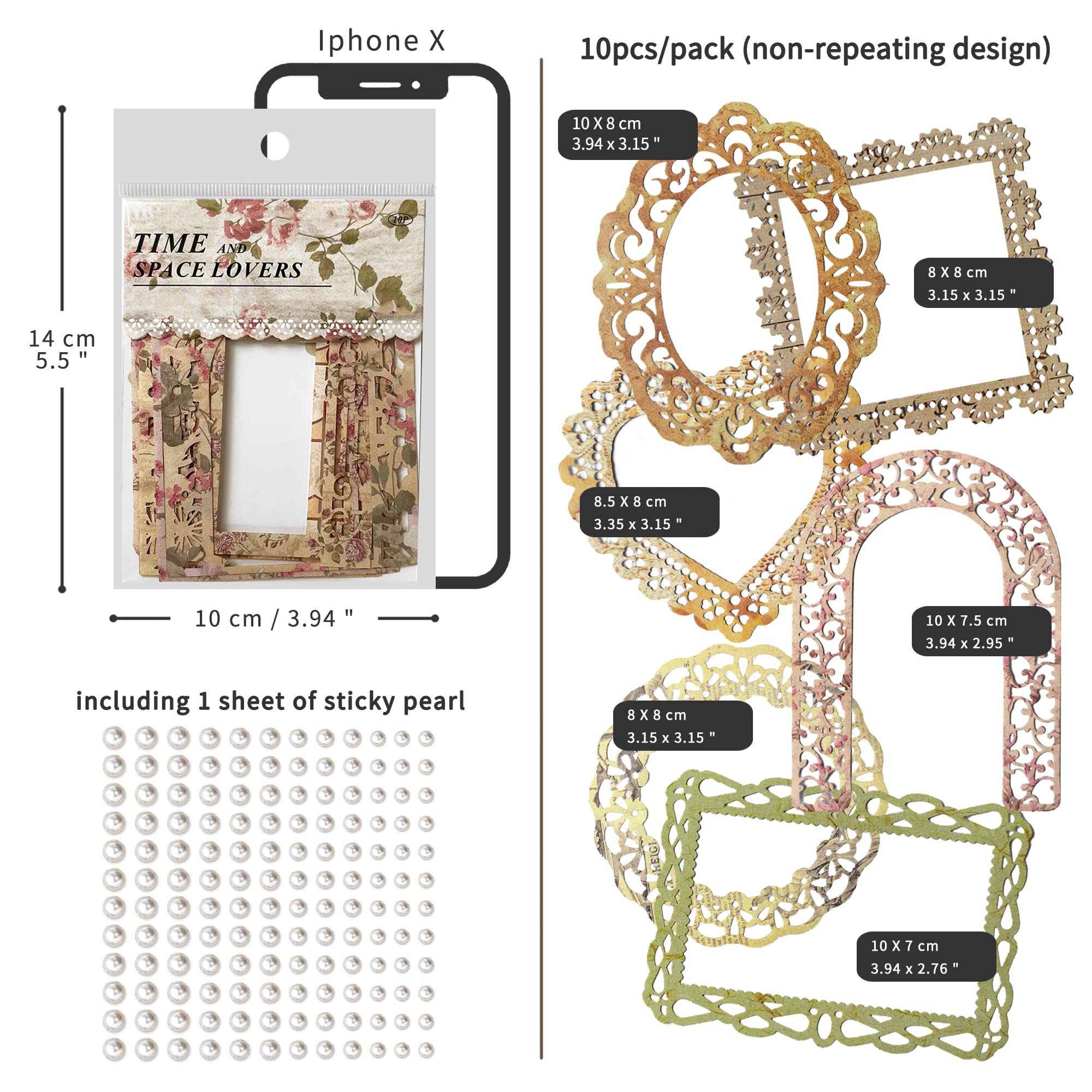 Scrapbook Paper Cut Lace Amazon.com : 40 PCS Scrapbook Supplies
