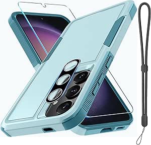 Amazon.com: RMOCR Case for Samsung Galaxy S24, Full Body Heavy Duty Rugged Shockproof Protective ...