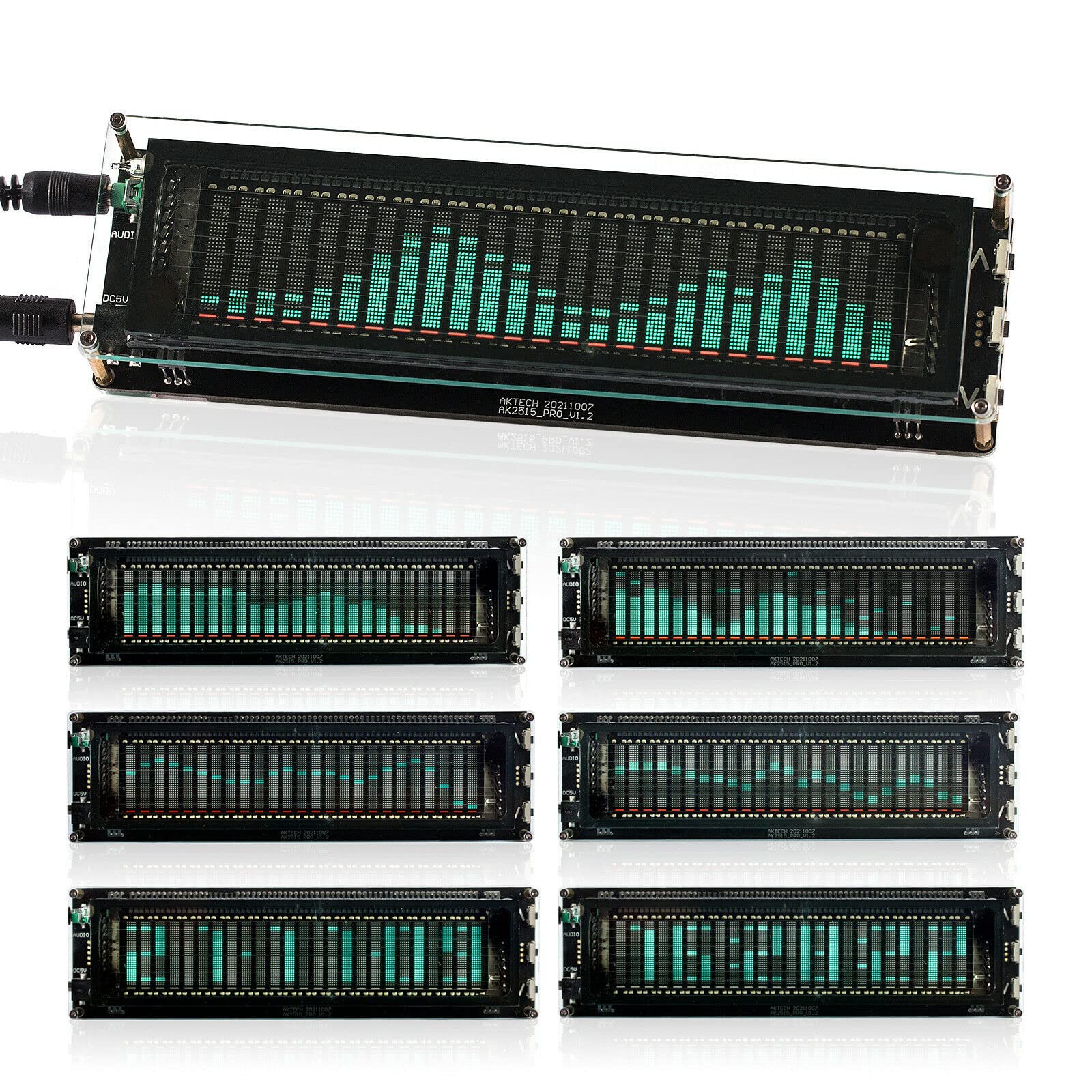 Nobsound AK2515 Music Spectrum Audio 15 Level Indicator VU Meter Screen ...