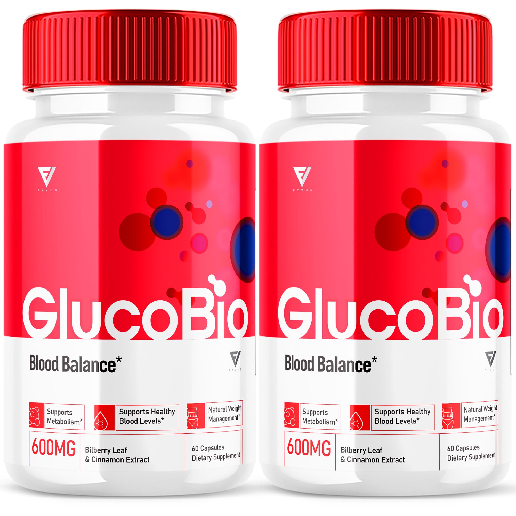 Amazon.com: (2 Pack) GlucoBio Health Capsules Gluco Bio Pills, Gluco ...