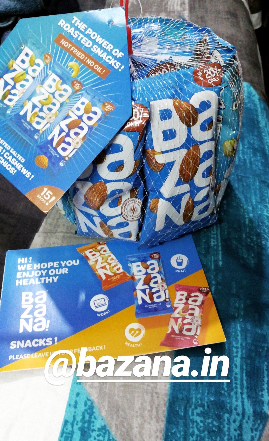 Bazana Combo Pack of Roasted & Salted Almonds, Cashews & Pistachios ...