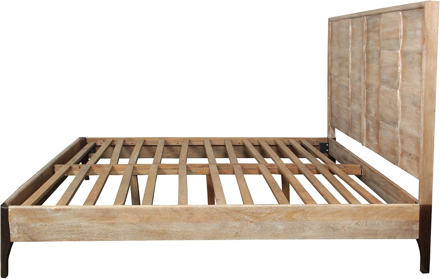 Amazon.com: World Modern Design Hugo Bed, King, Natural : Home & Kitchen