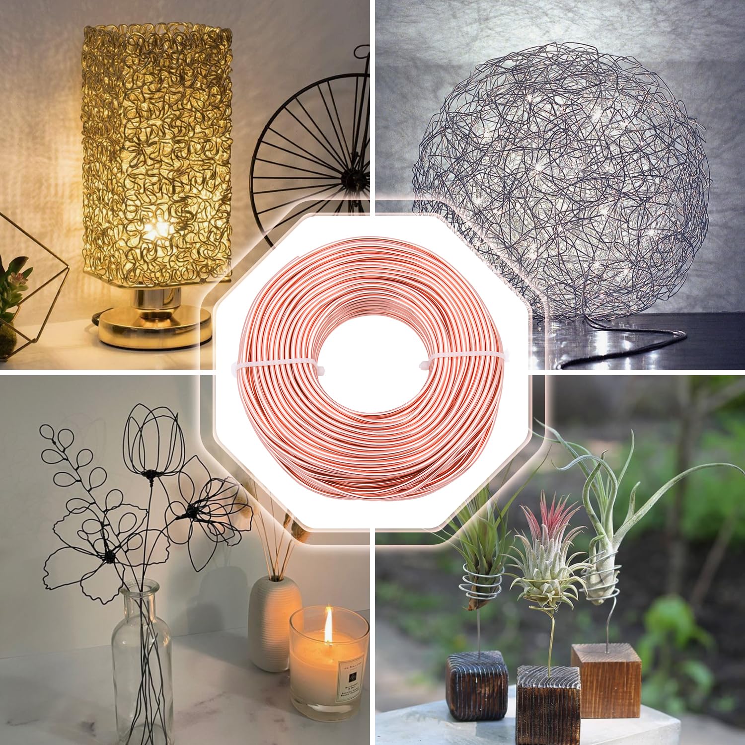 Snapklik.com : YTKavq Aluminum Craft Wire,14 Gauge Aluminum Wire ...