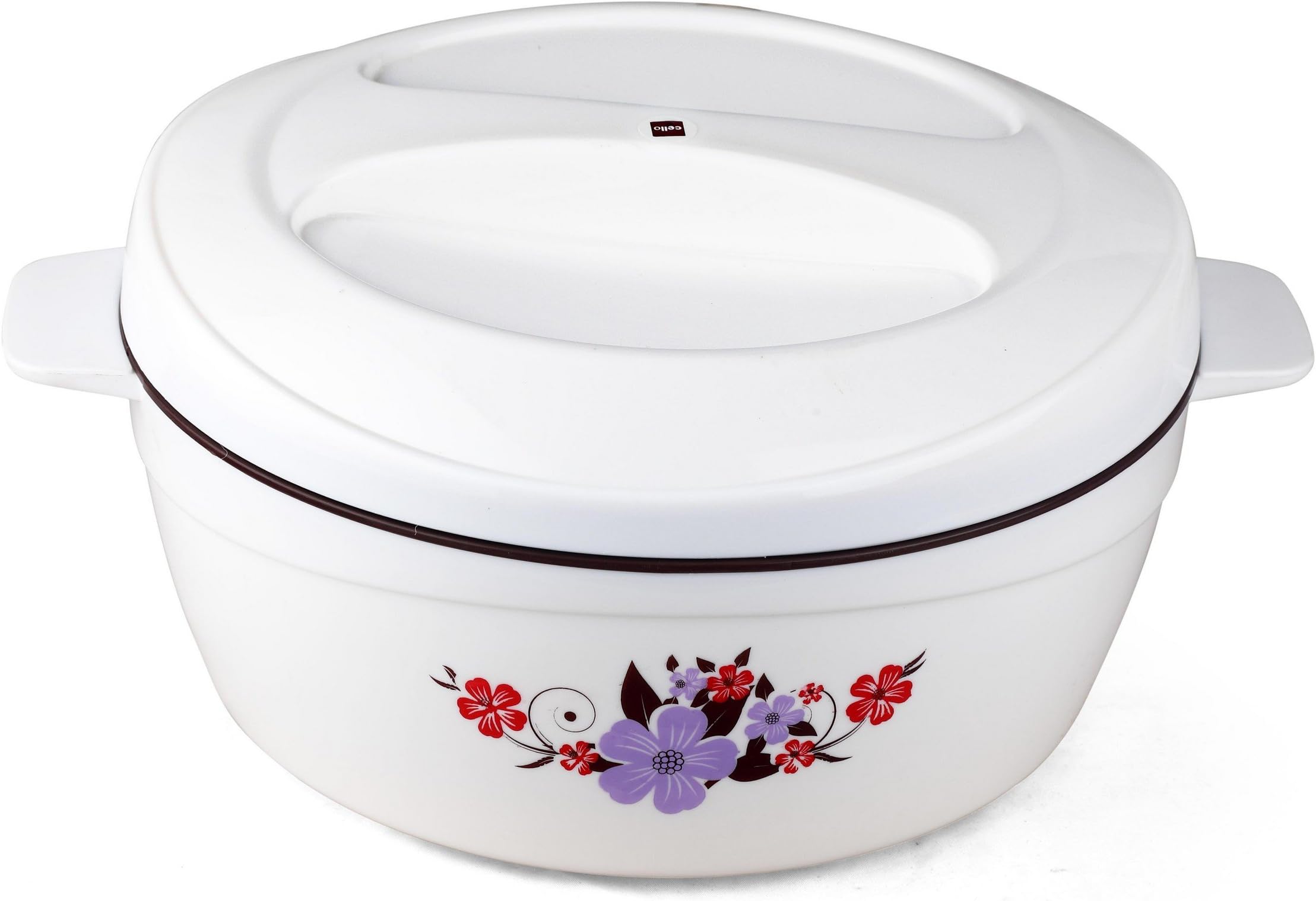 Buy CELLO Sonet Insulated Inner Steel Casserole for Roti, 2500ml, White ...