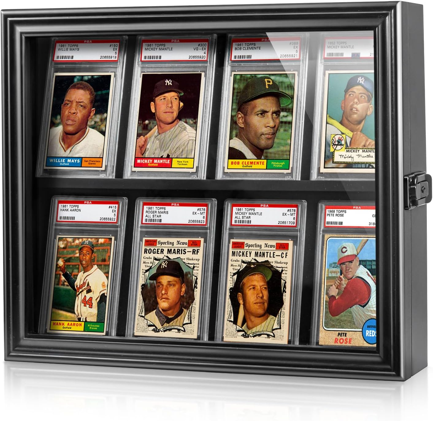 Amazon.com: Graded Cards Display Frame, Baseball Card Display Case Wall ...