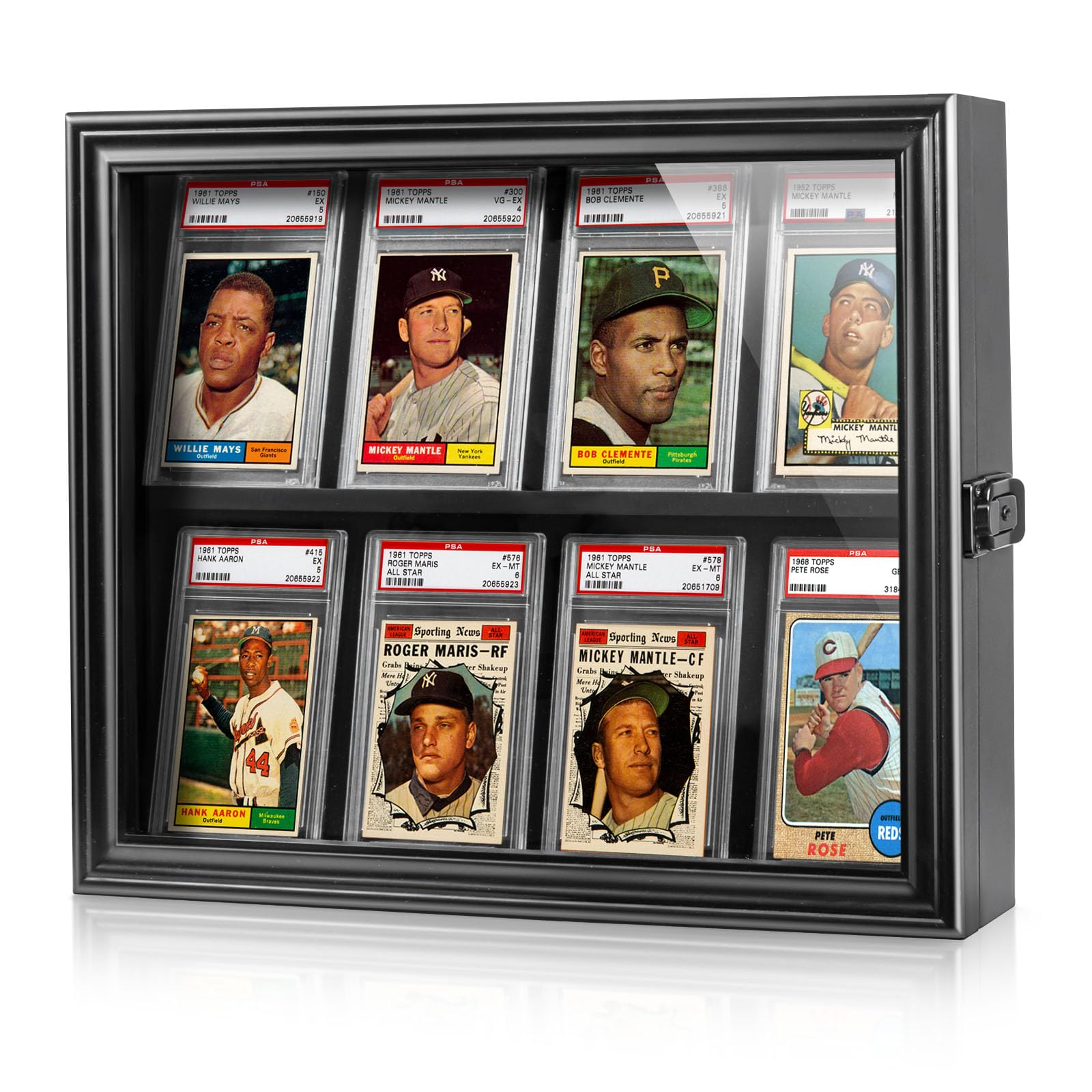 Amazon.com: Graded Cards Display Frame, Baseball Card Display Case Wall ...