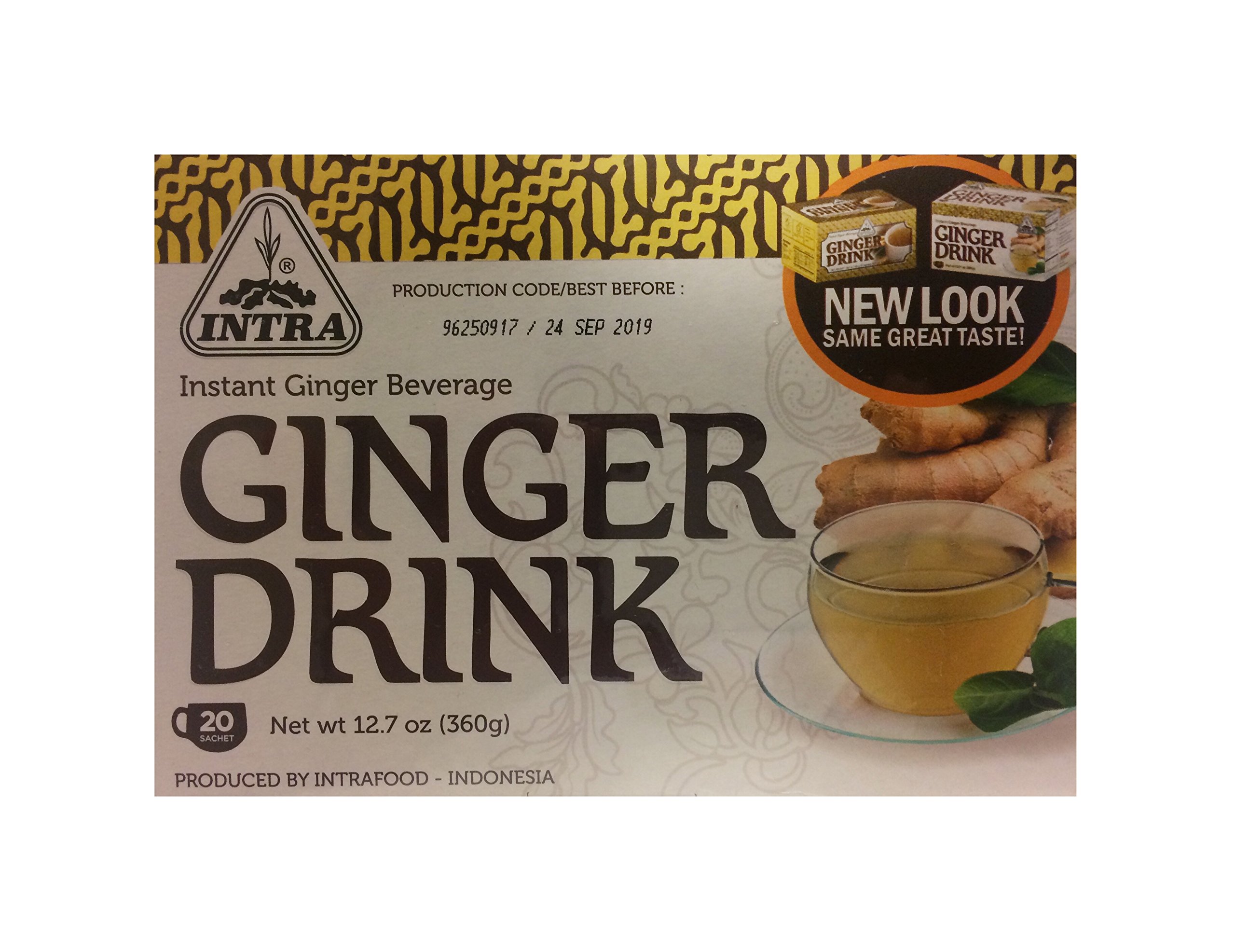 Amazon.com : Intra Instant Ginger Tea Drink 12.7oz, 20 satchet, 2 packs ...